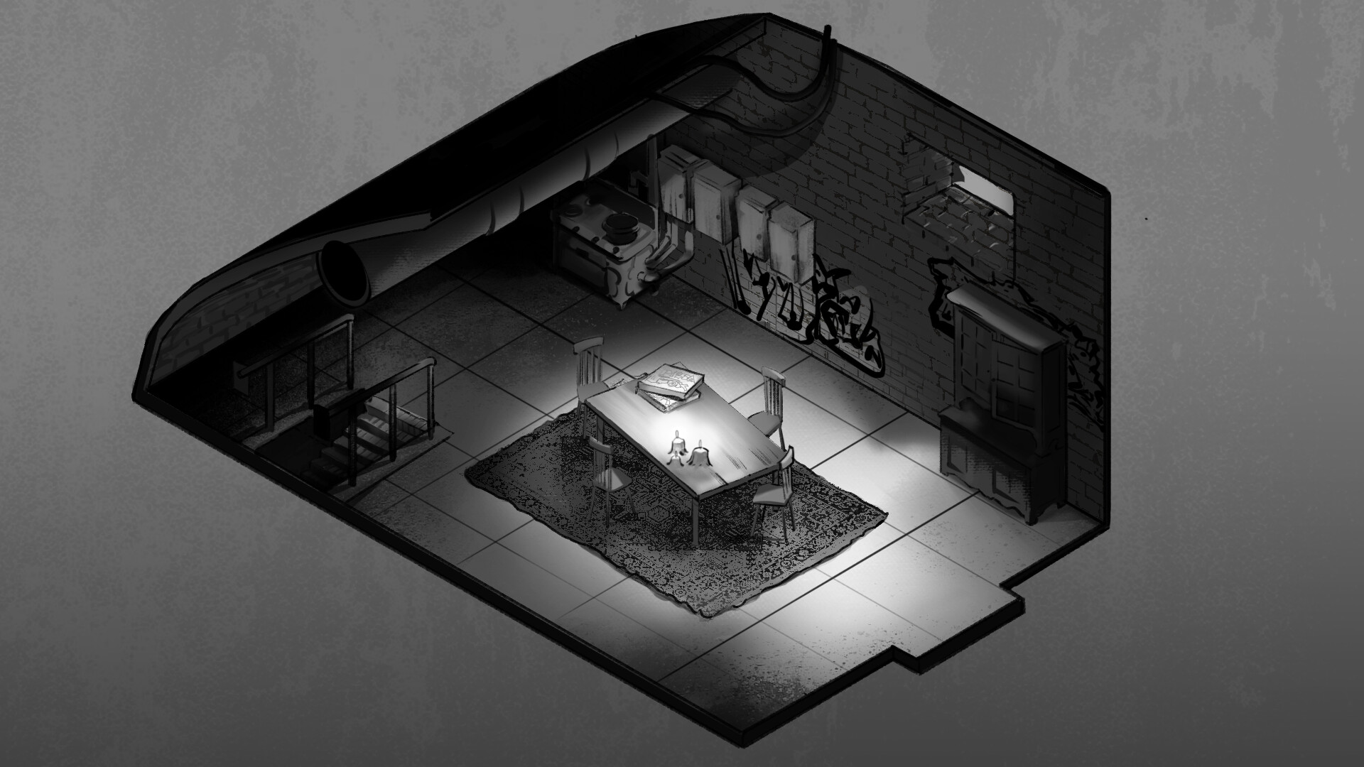 ArtStation - Underground Kitchen Design