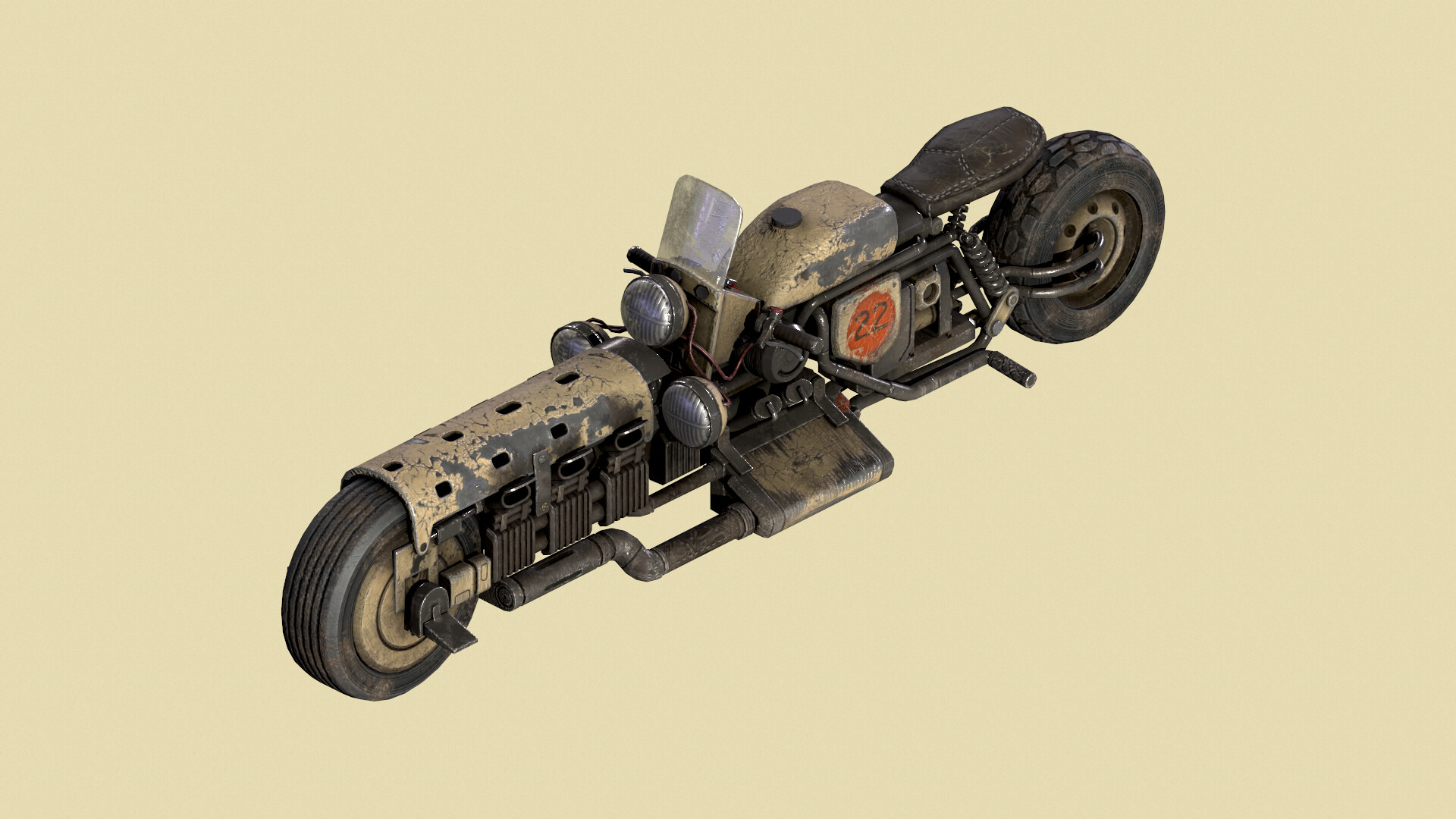 Daniil Yakovlev - Dieselpunk Motorcycle