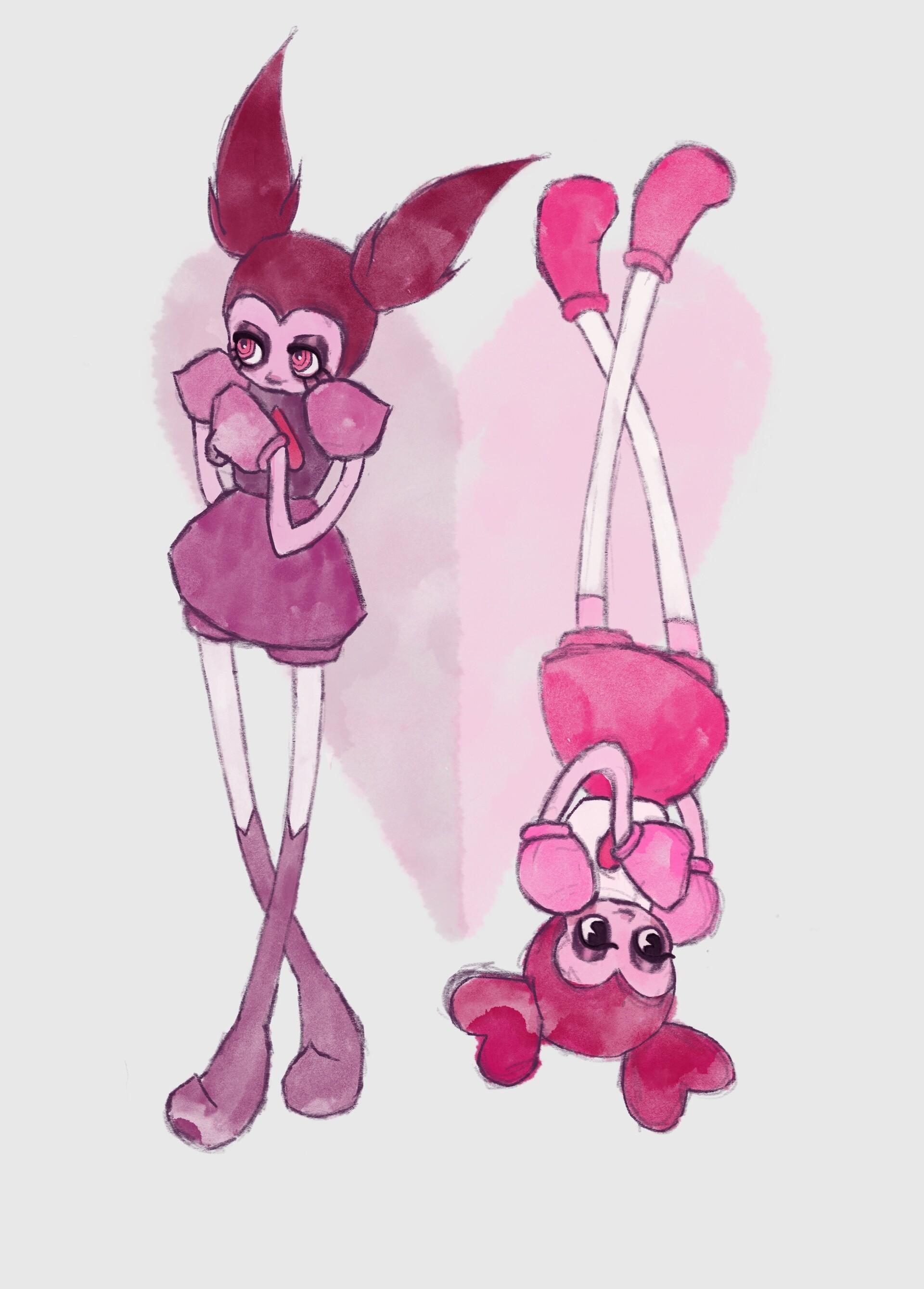 ArtStation - Steven Universe Fan art - Spinel watercolour