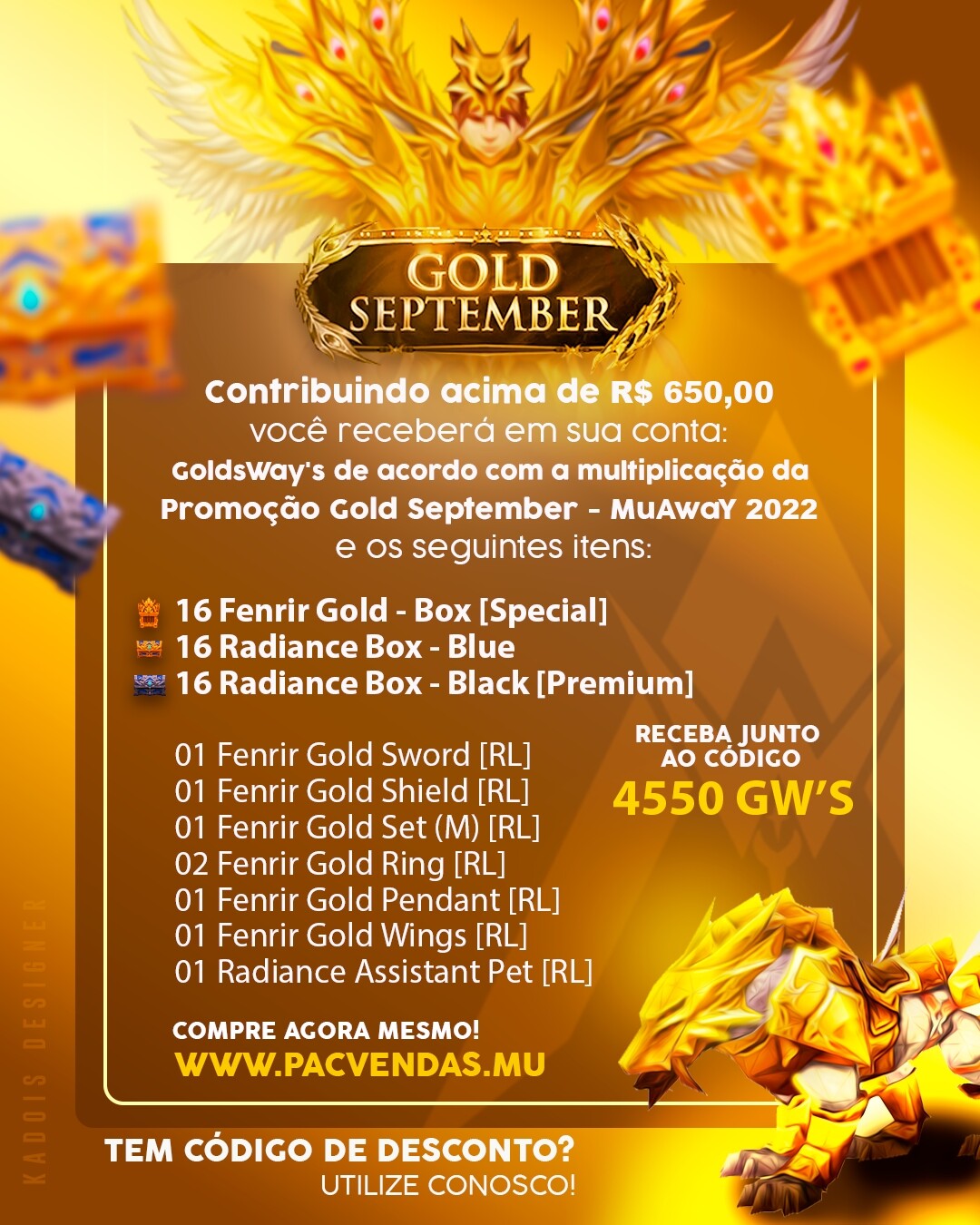 ArtStation - Banner information Pac Vendas - MuAway