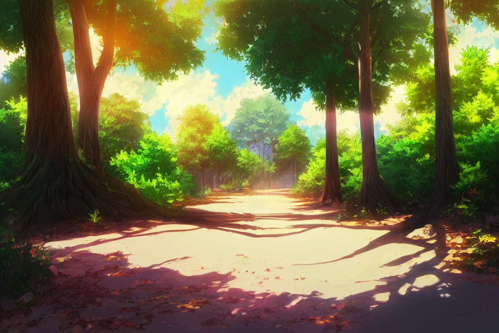 aipict.com - Daytime Forrest - animation background