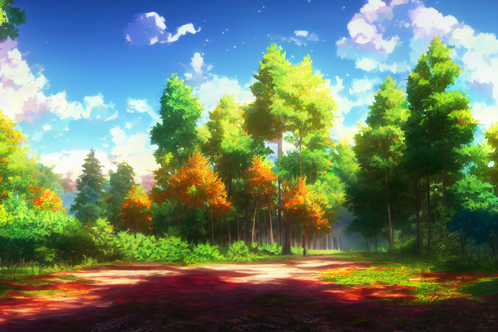 aipict.com - Daytime Forrest - animation background