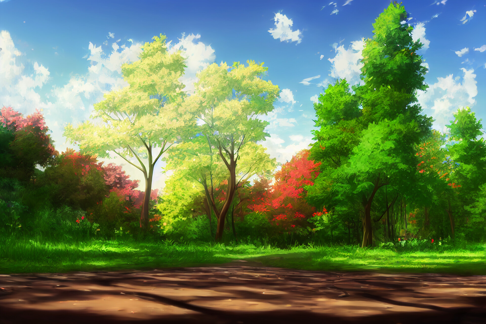 aipict.com - Daytime Forrest - animation background