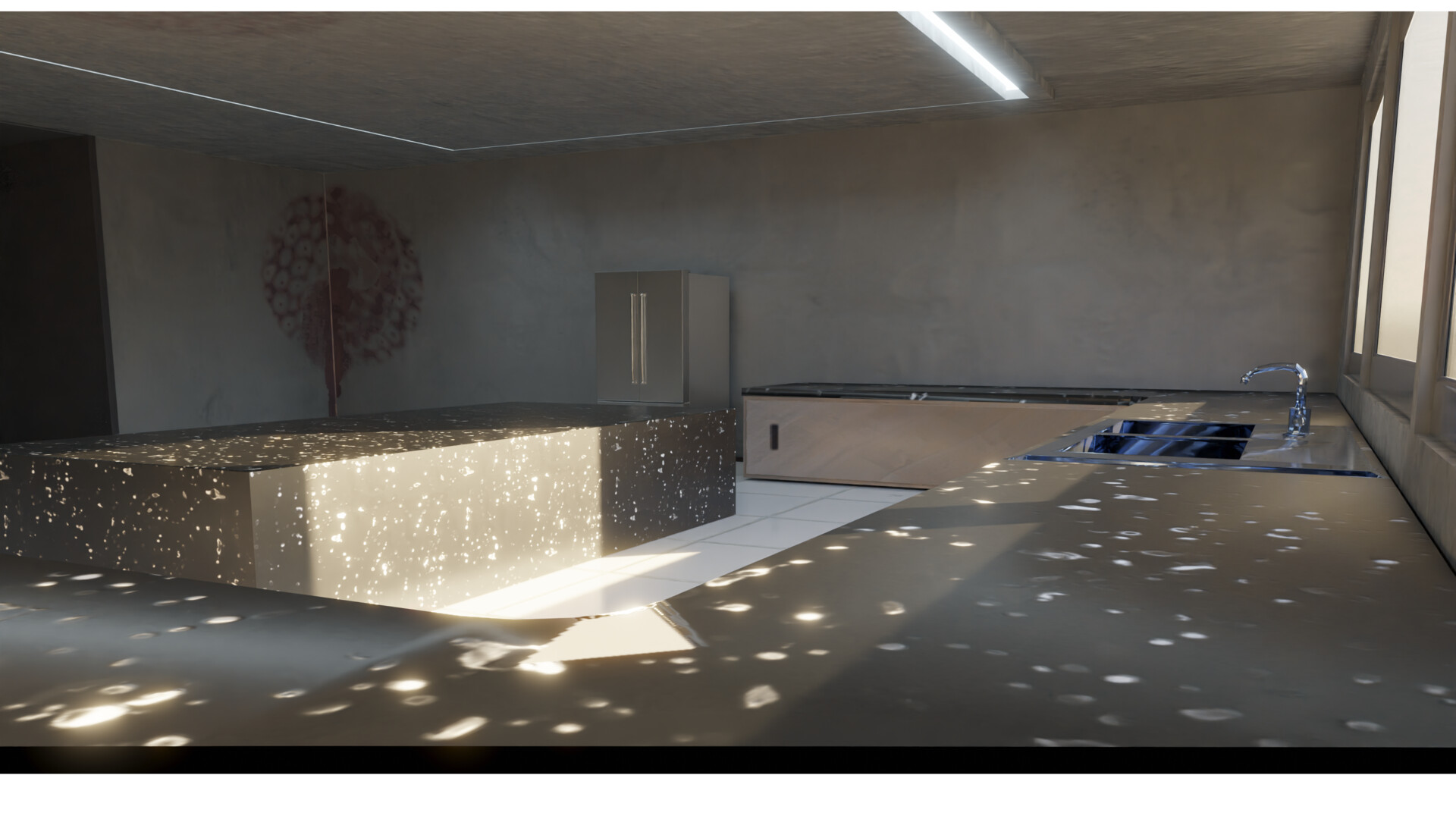 ArtStation - Dave's Nightmares game environment - WIP