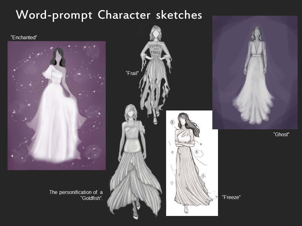 ArtStation - Word-prompt Character Sketches