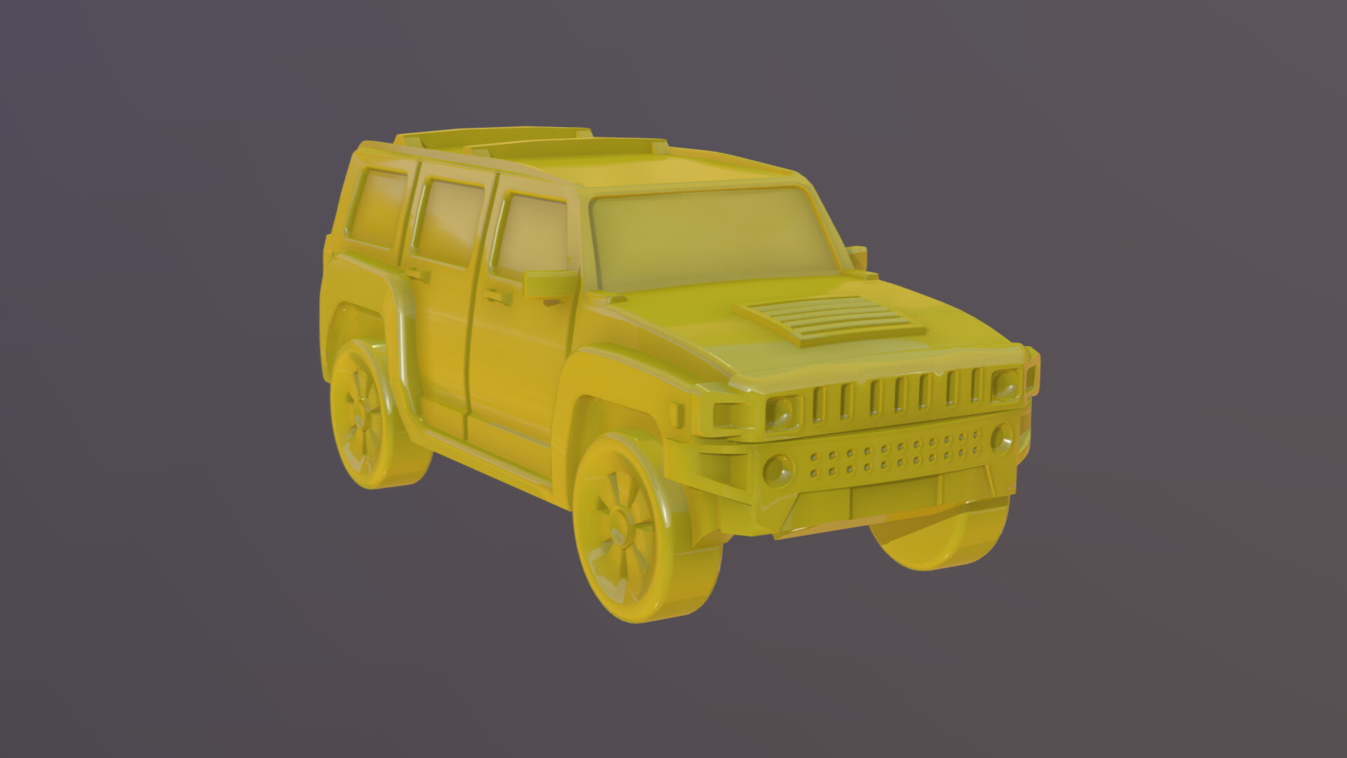 Rita Puhakka - Portfolio website - Hummer H3 - 3D Printable Miniature