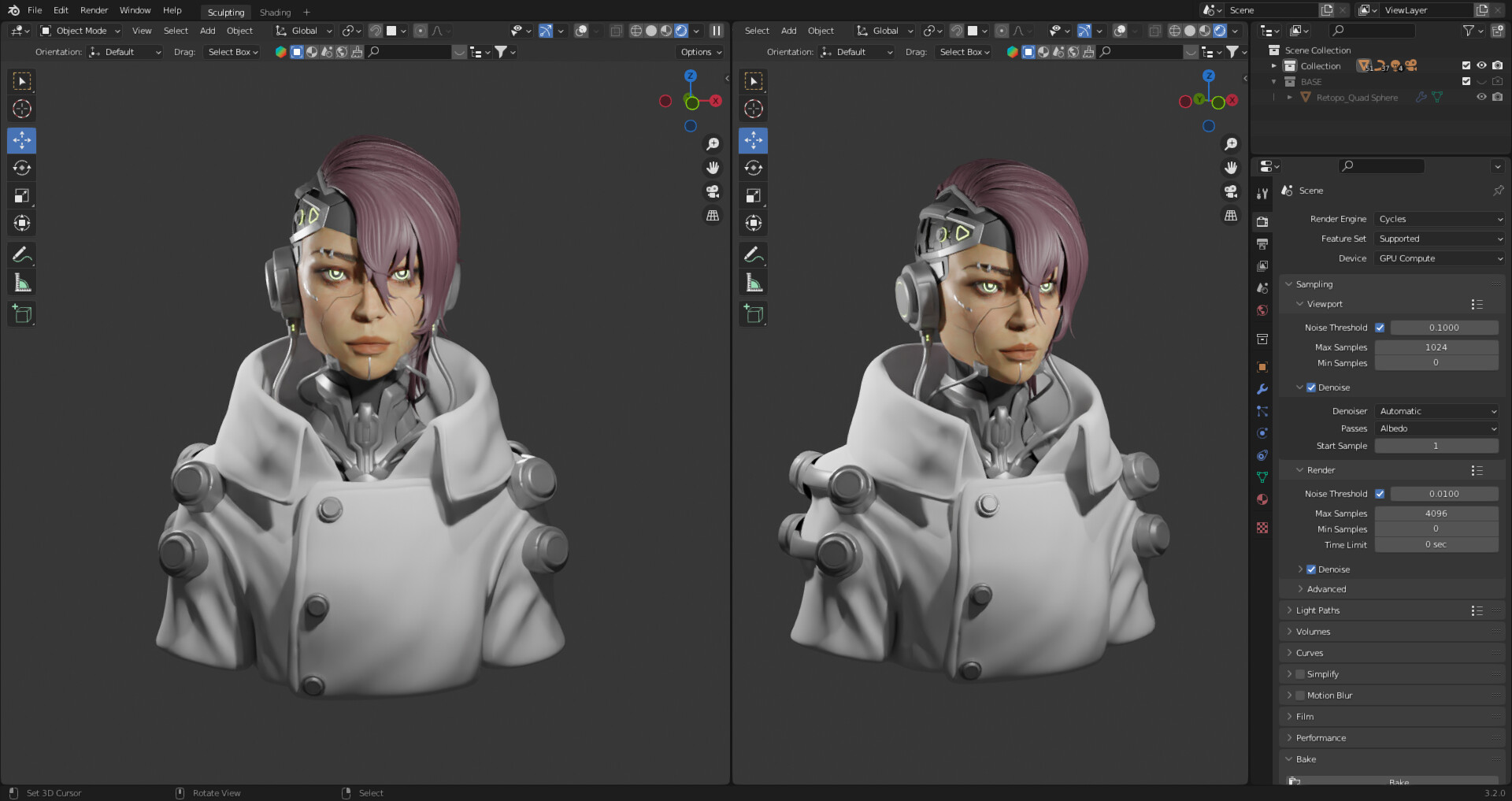 FlyCat Fly - Cyberpunk style girl
