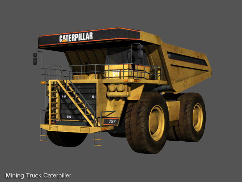 ArtStation - Mining Truck Low Poly 3d model ( Work Date-2014)