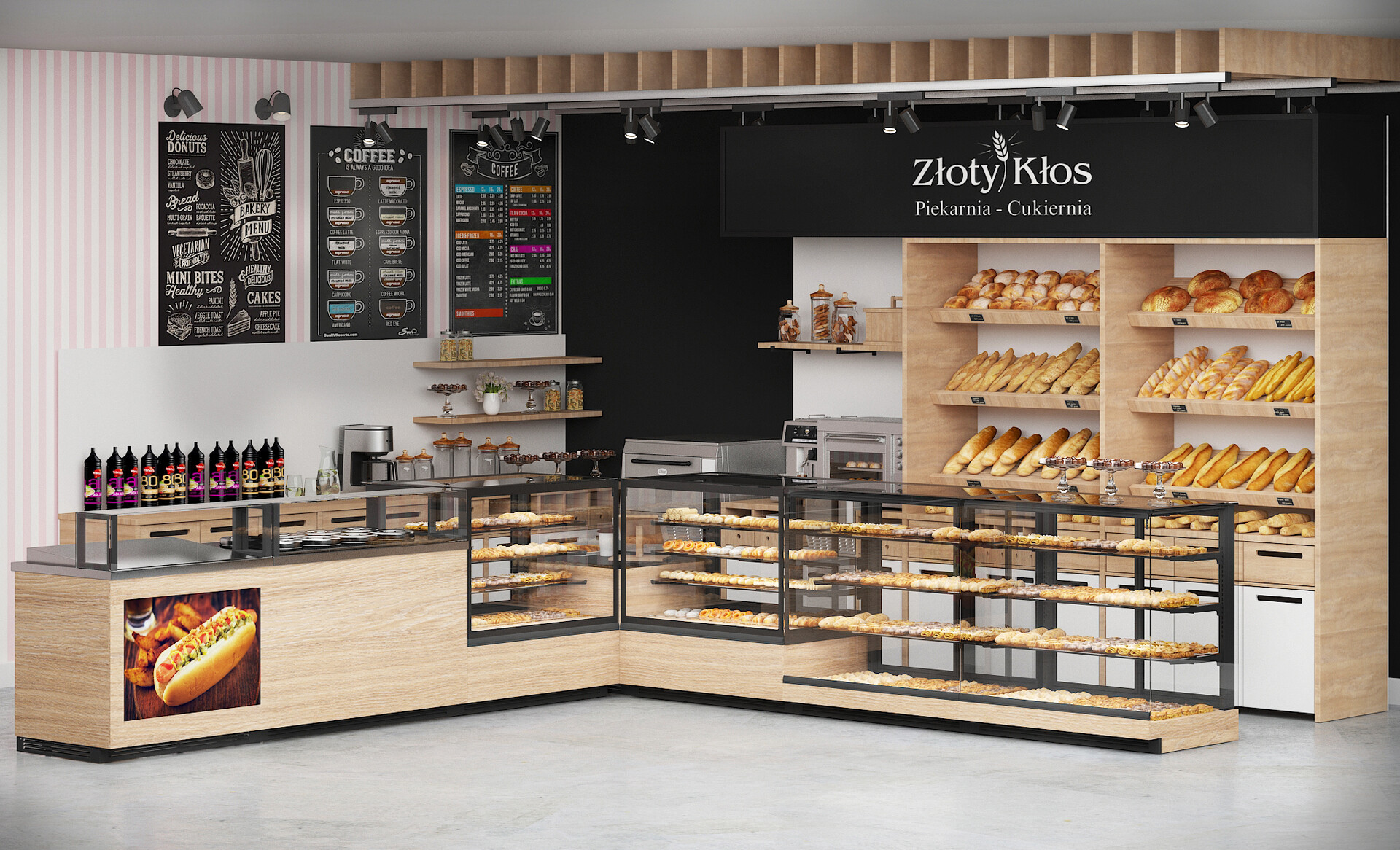 ArtStation - 3D Bakery project for "Złoty Kłos" from Poland