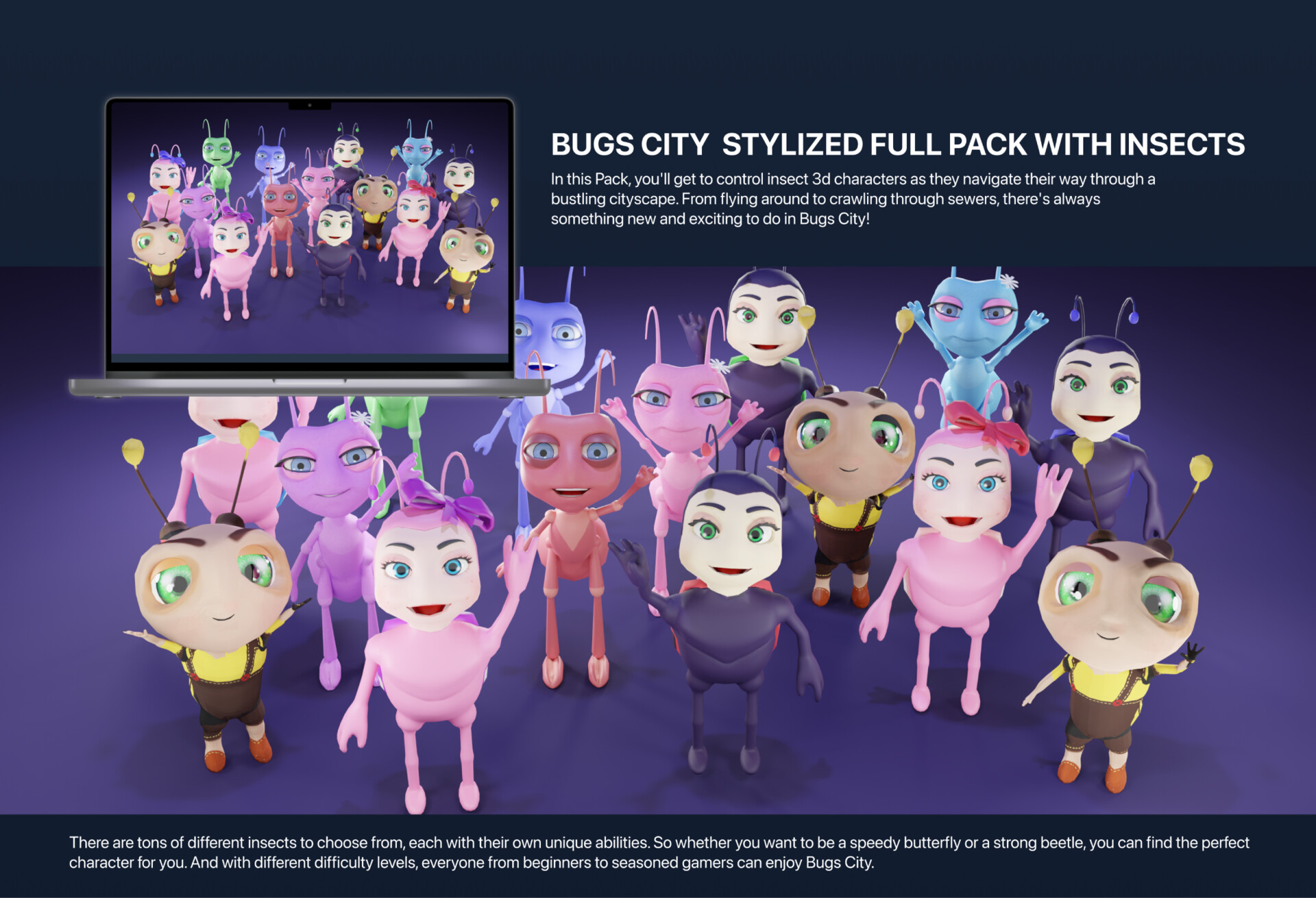 ArtStation - Bugs City Cartoon Town