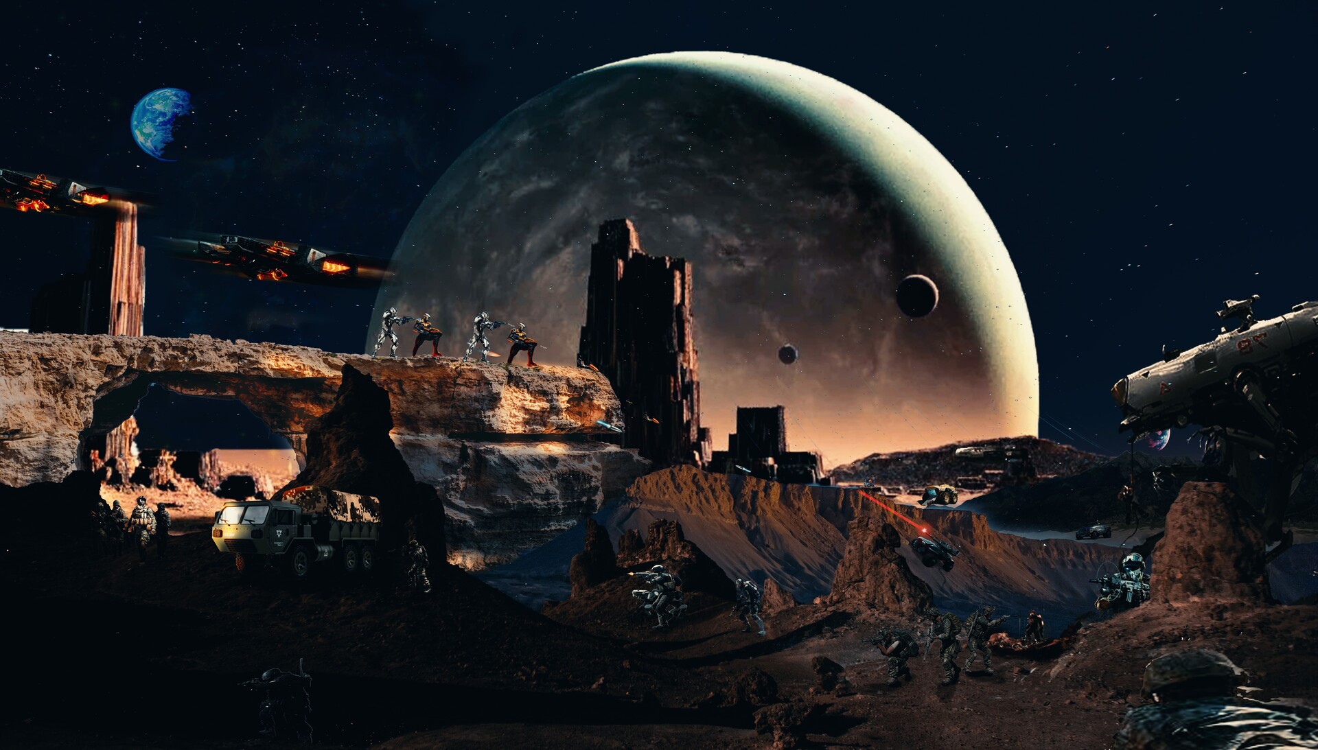 ArtStation - Fight on Space