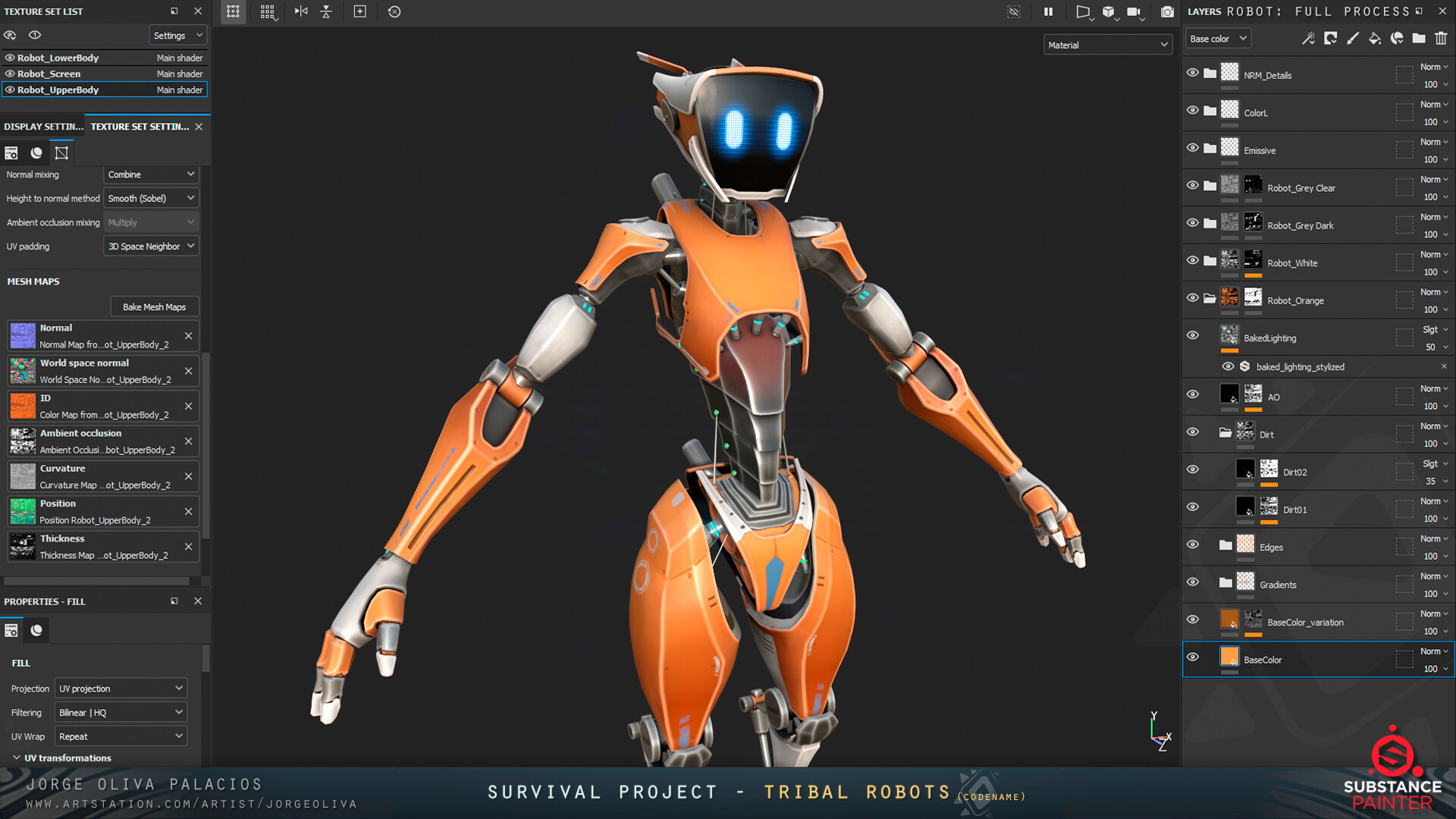 Jorge Oliva - Tribal Robots: Stylized Robot