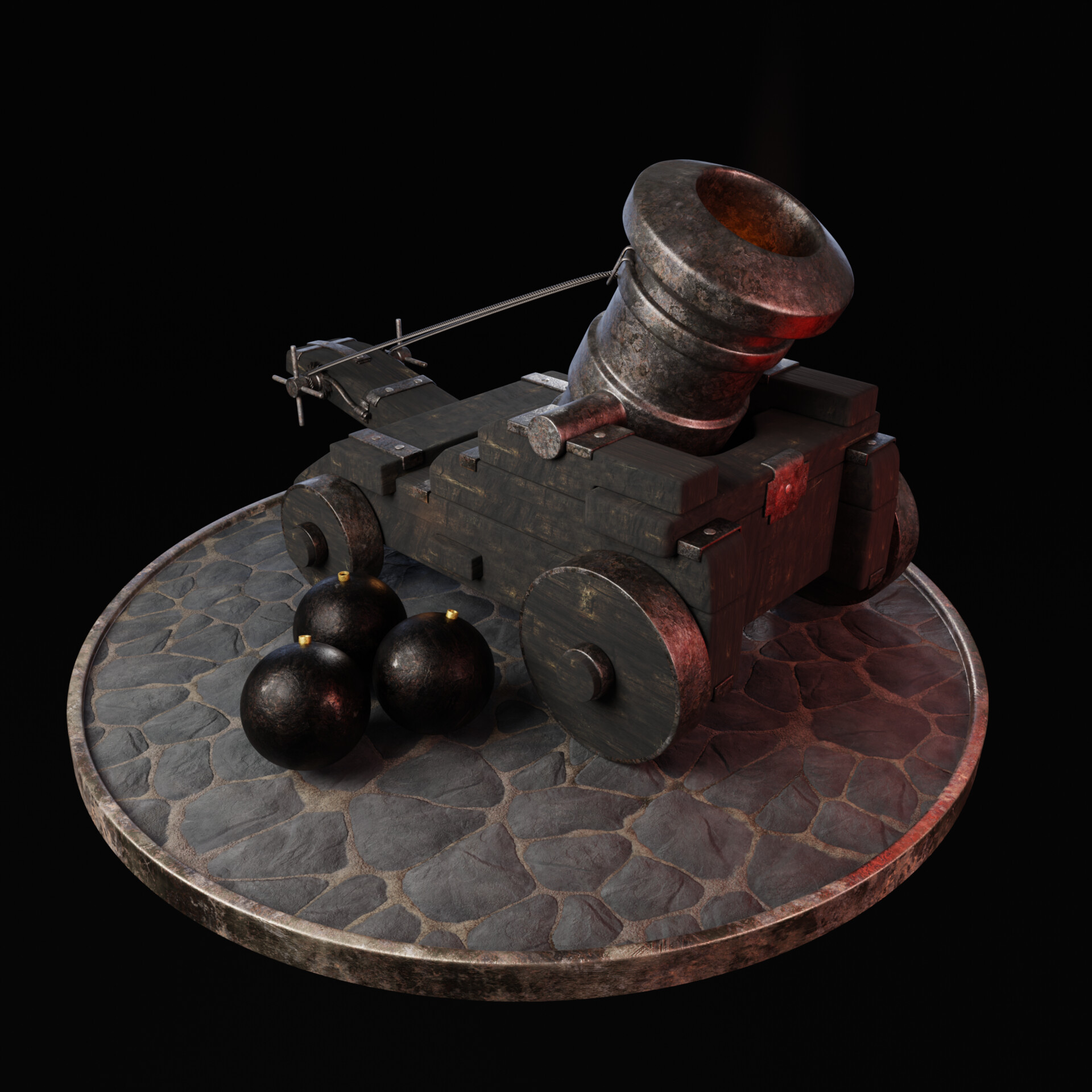 ArtStation - Medieval mortar of the 15th century
