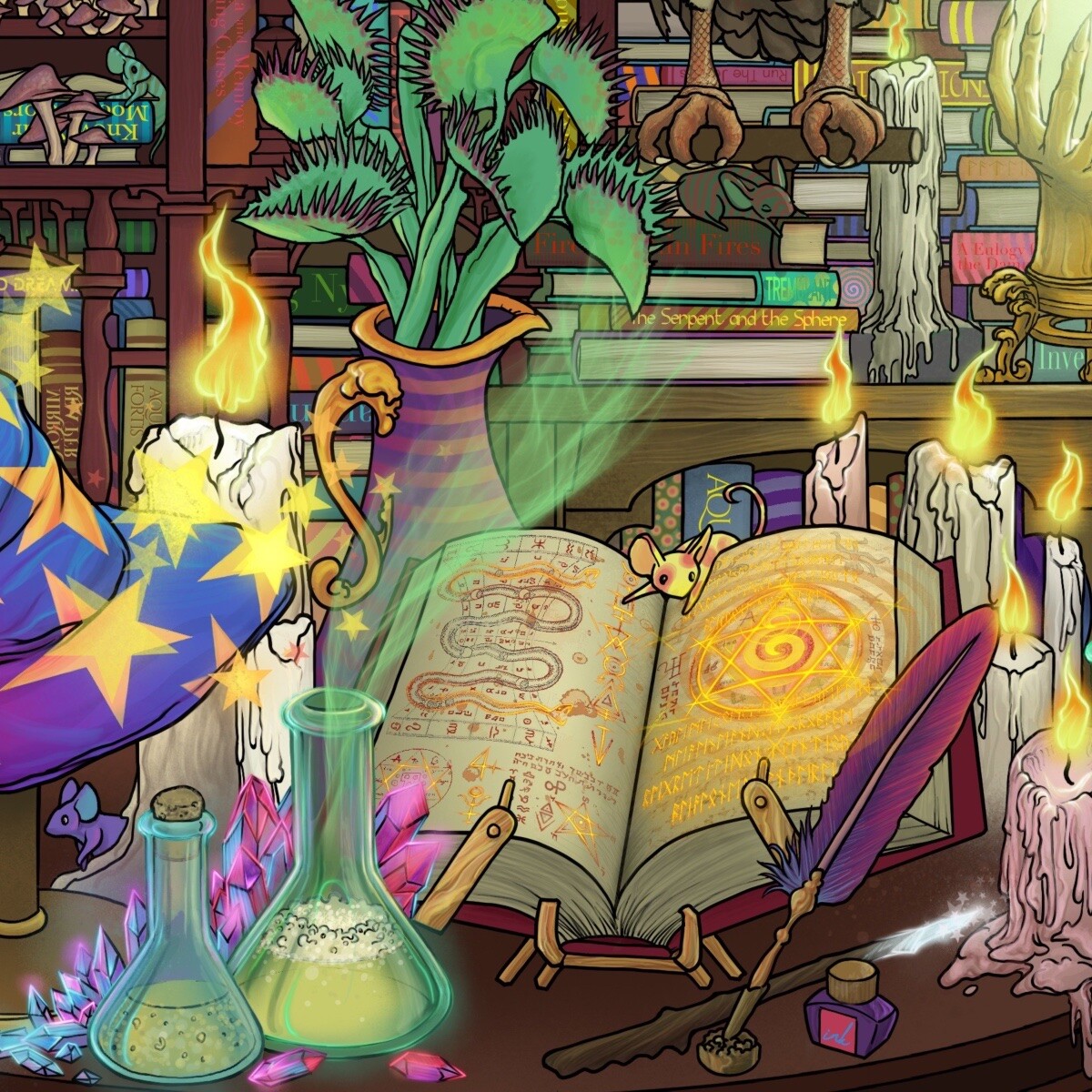 Aaron Wolf - The Library of Spells and Sorcery