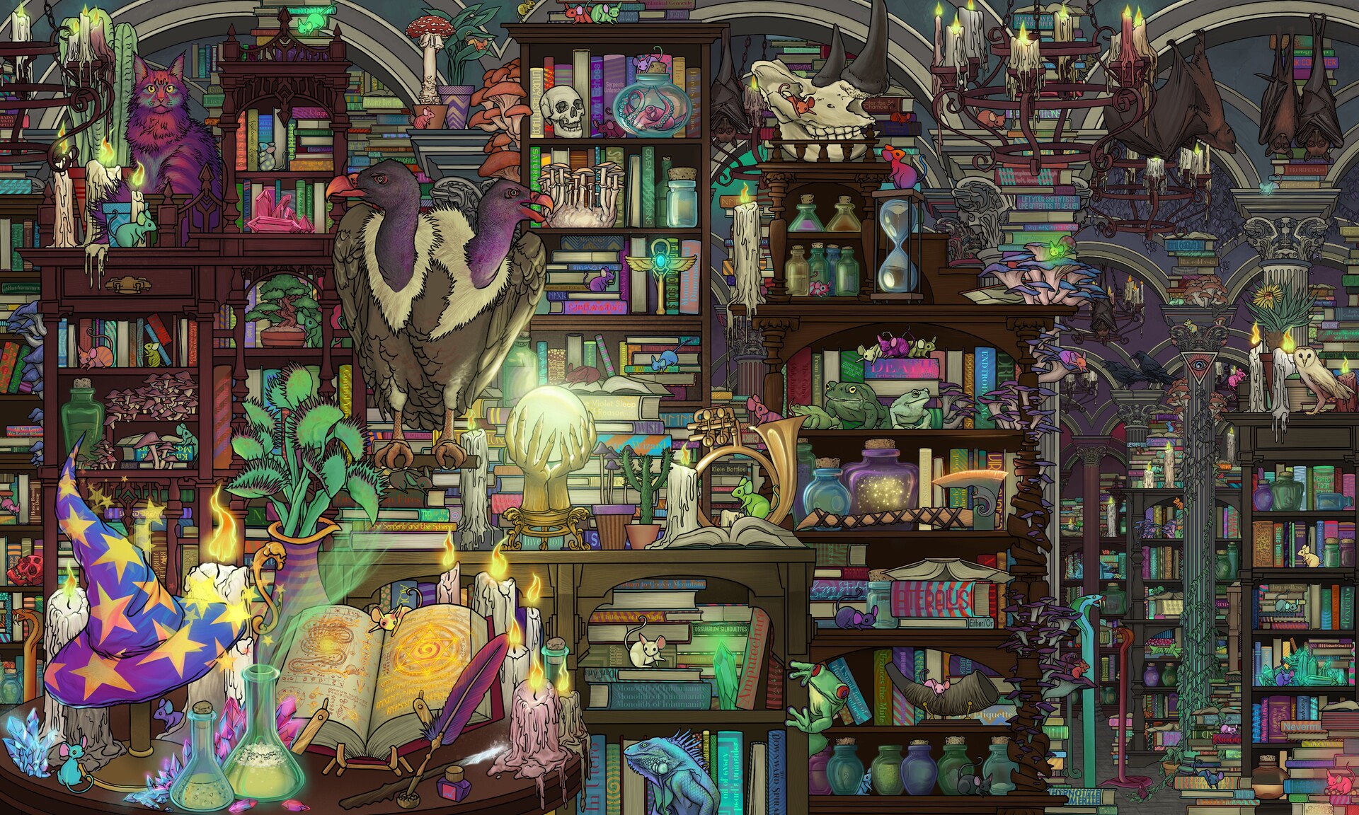 Aaron Wolf - The Library of Spells and Sorcery