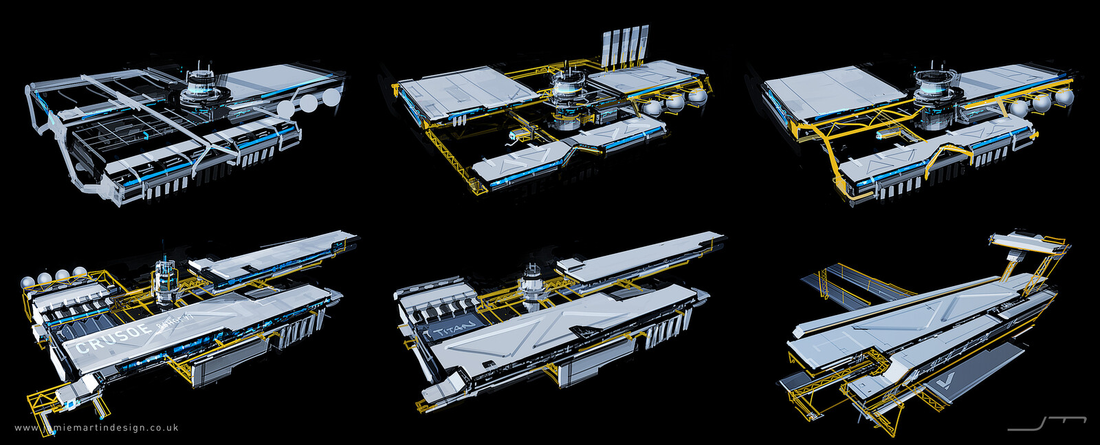 Jamie Martin - Space Station - exterior concepts