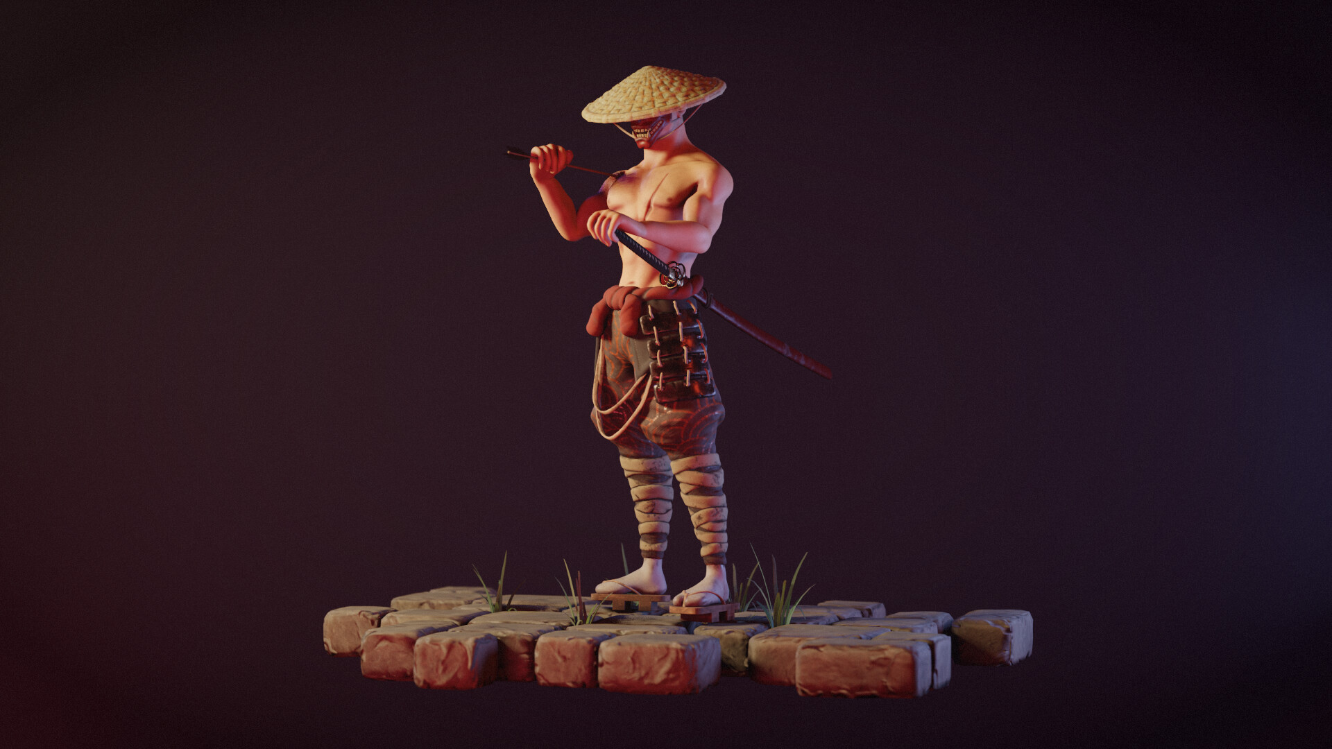 ArtStation - Oni Warrior - 3D stylized character