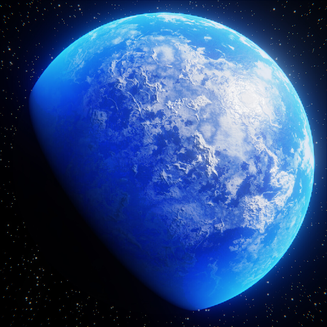 ArtStation - "318-CFF", icy planet