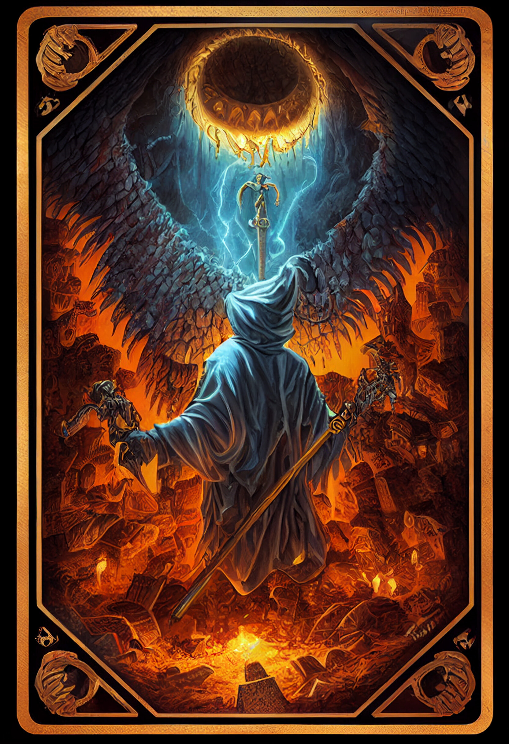 ArtStation - Dark Souls Inspired AI generated Game Card Art