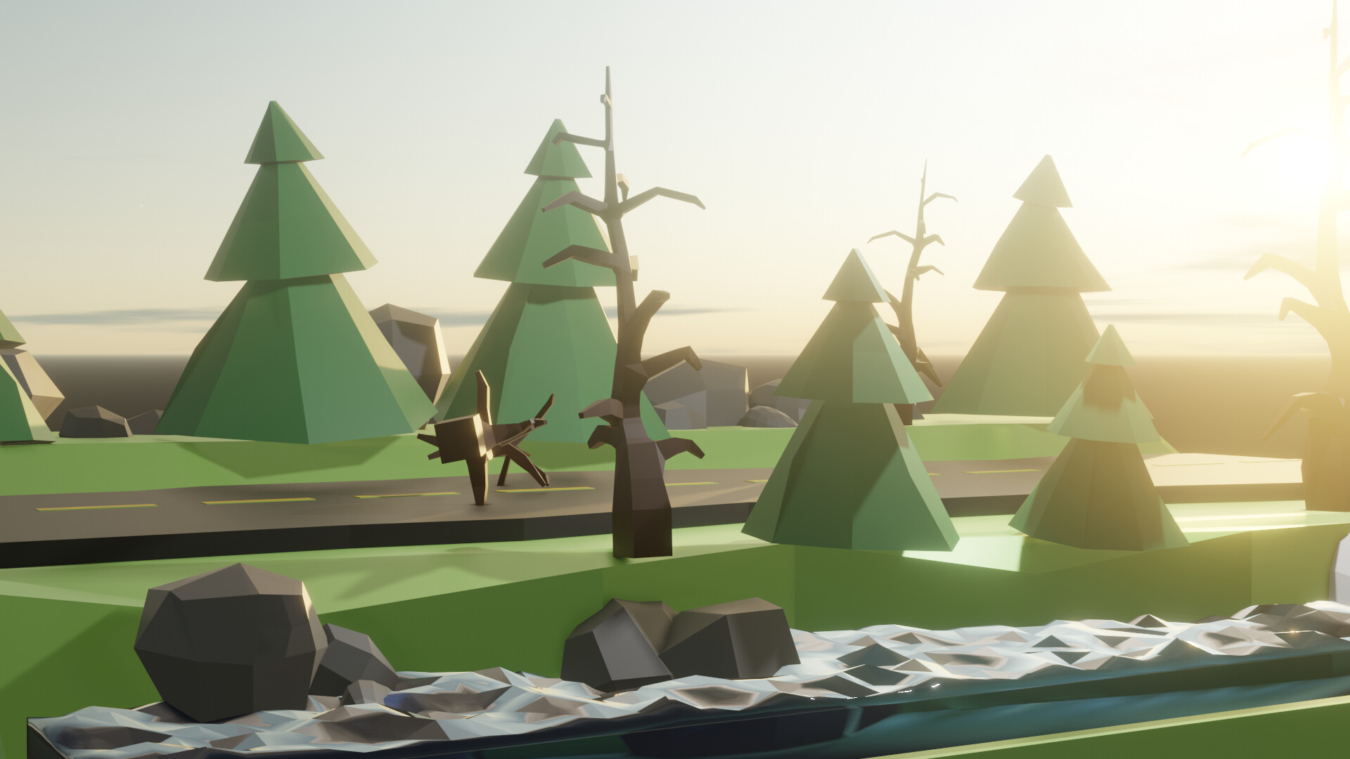 ArtStation - Low Poly Forest