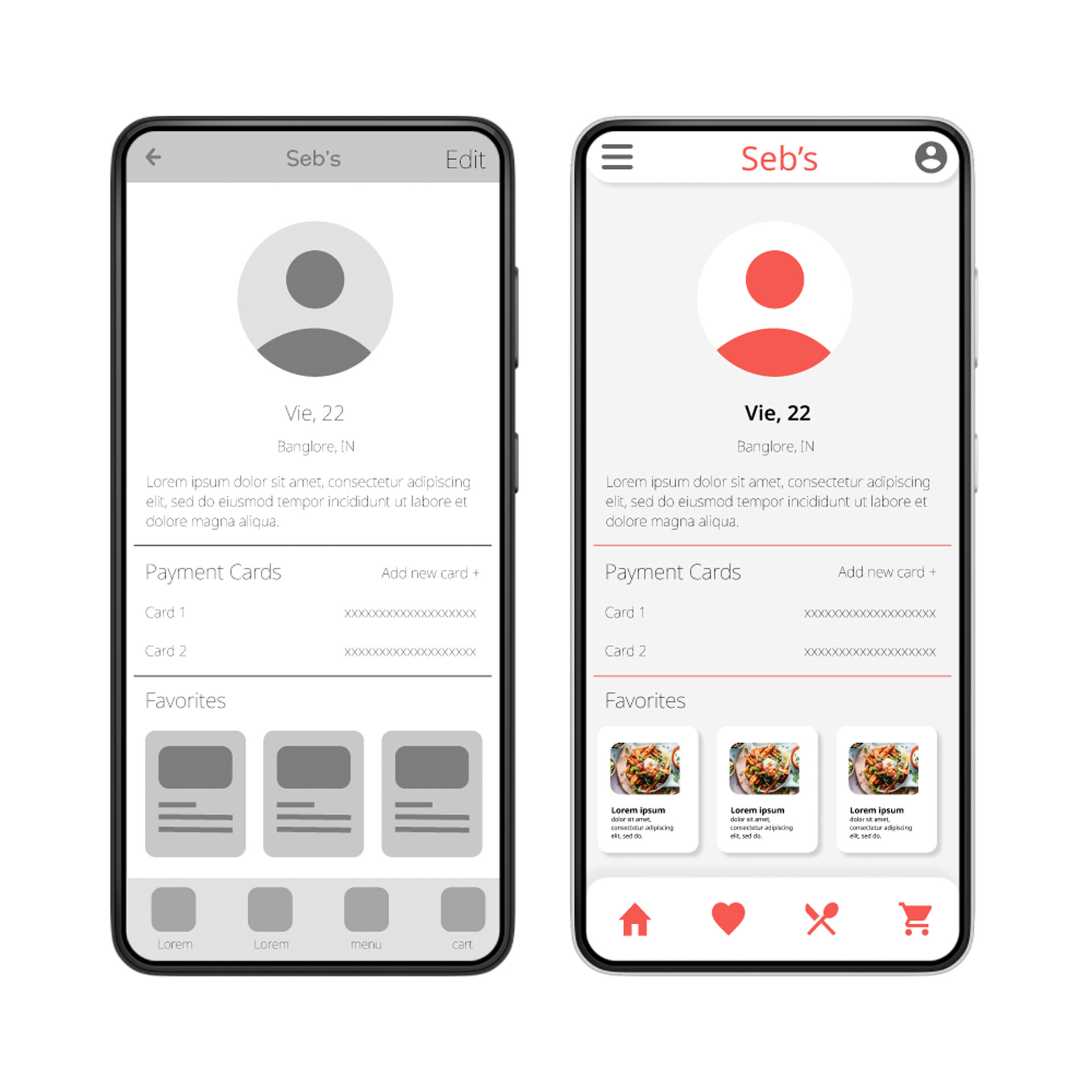 Rohit Das - UI/UX Design for Seb's Bakery
