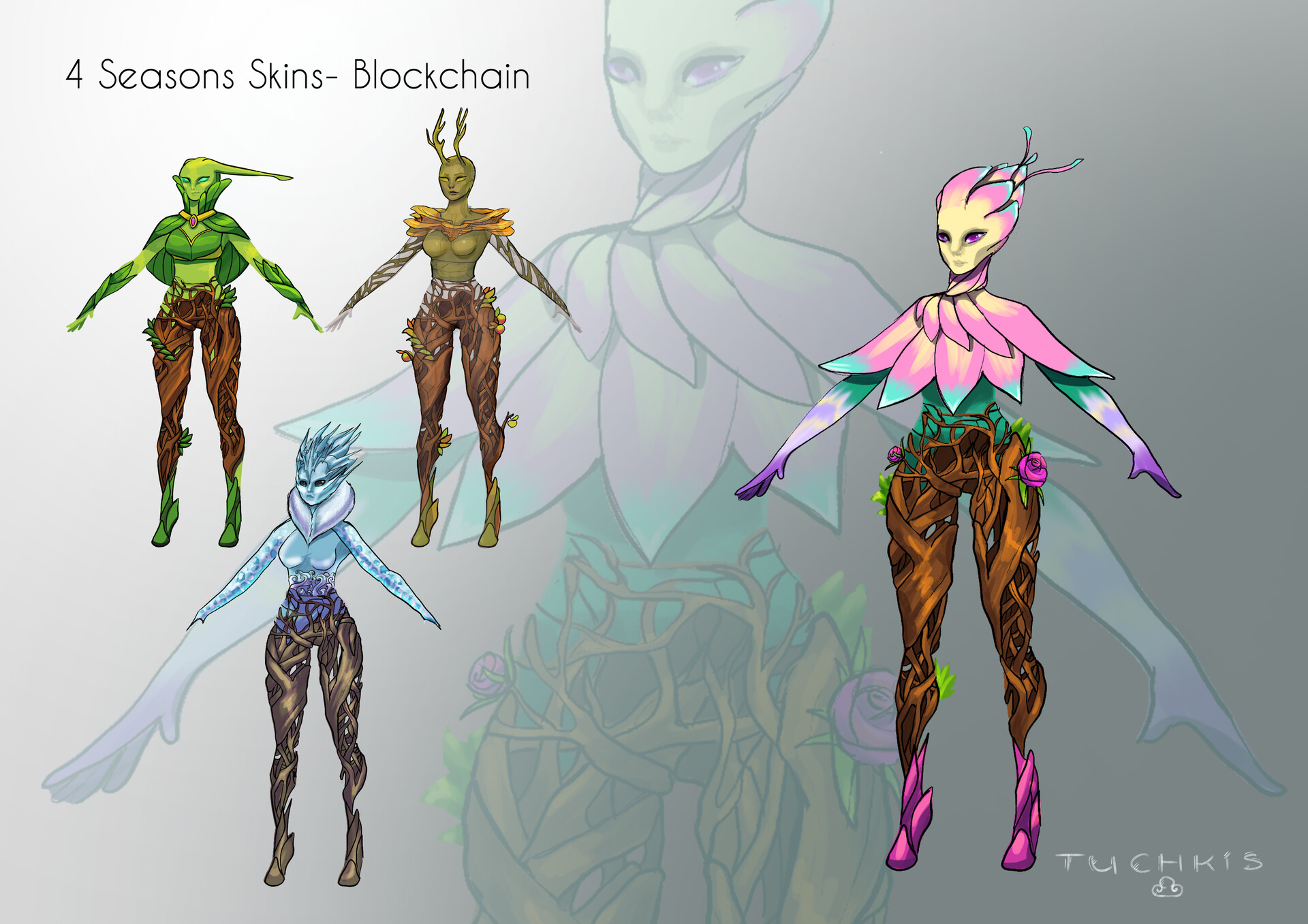 ArtStation - Character Skins Sketch