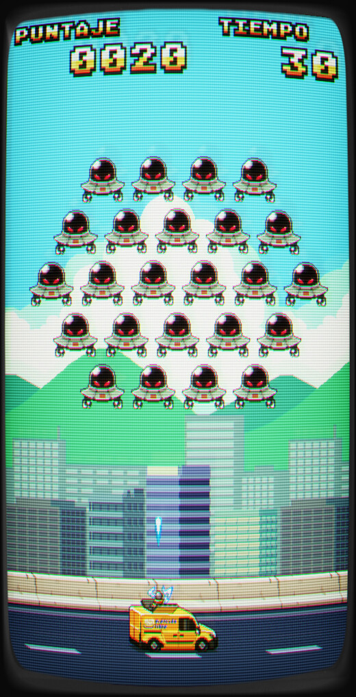 ArtStation - Space Invaders Mockup