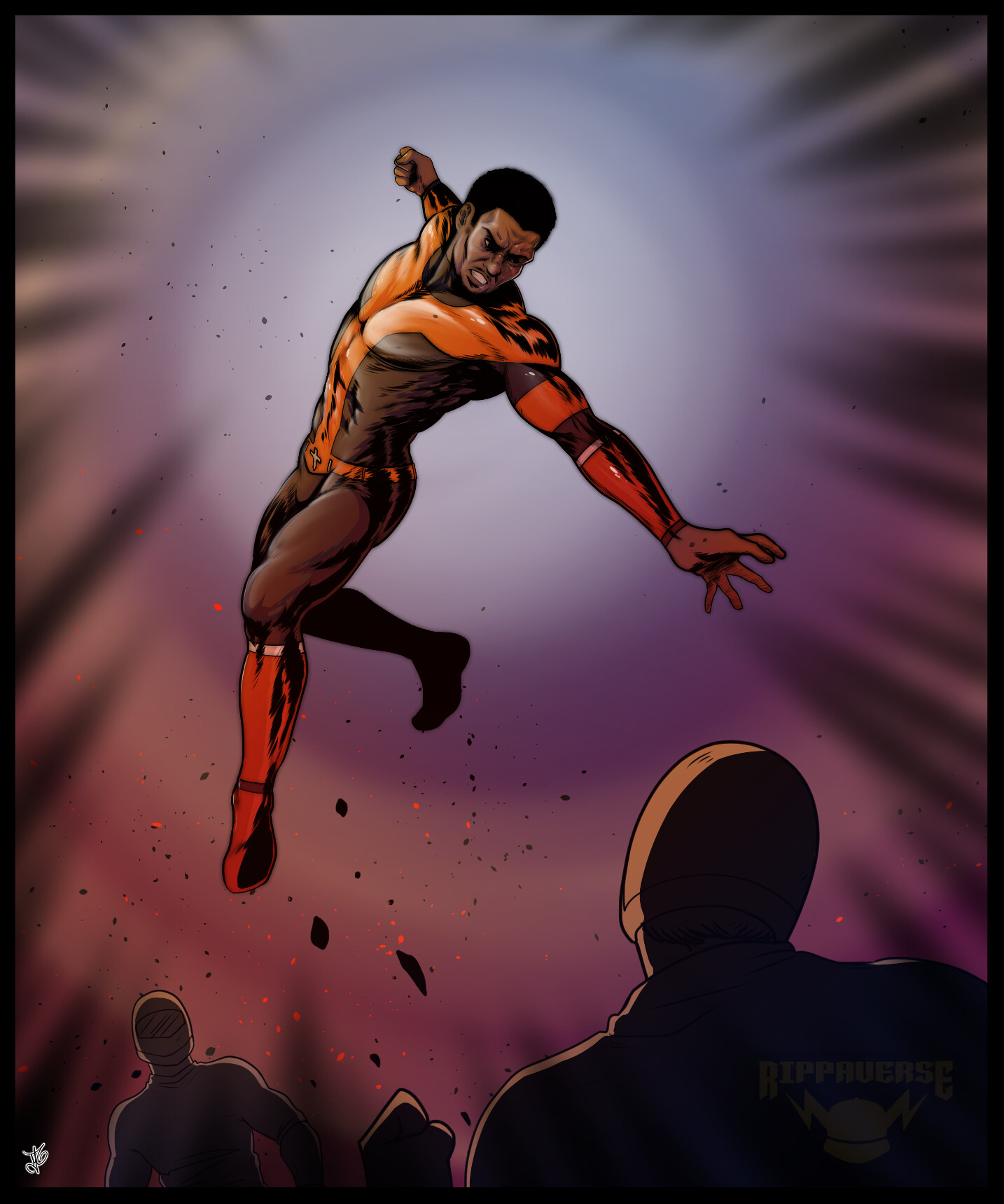 ArtStation - Rippaverse - ISOM fights some thugs