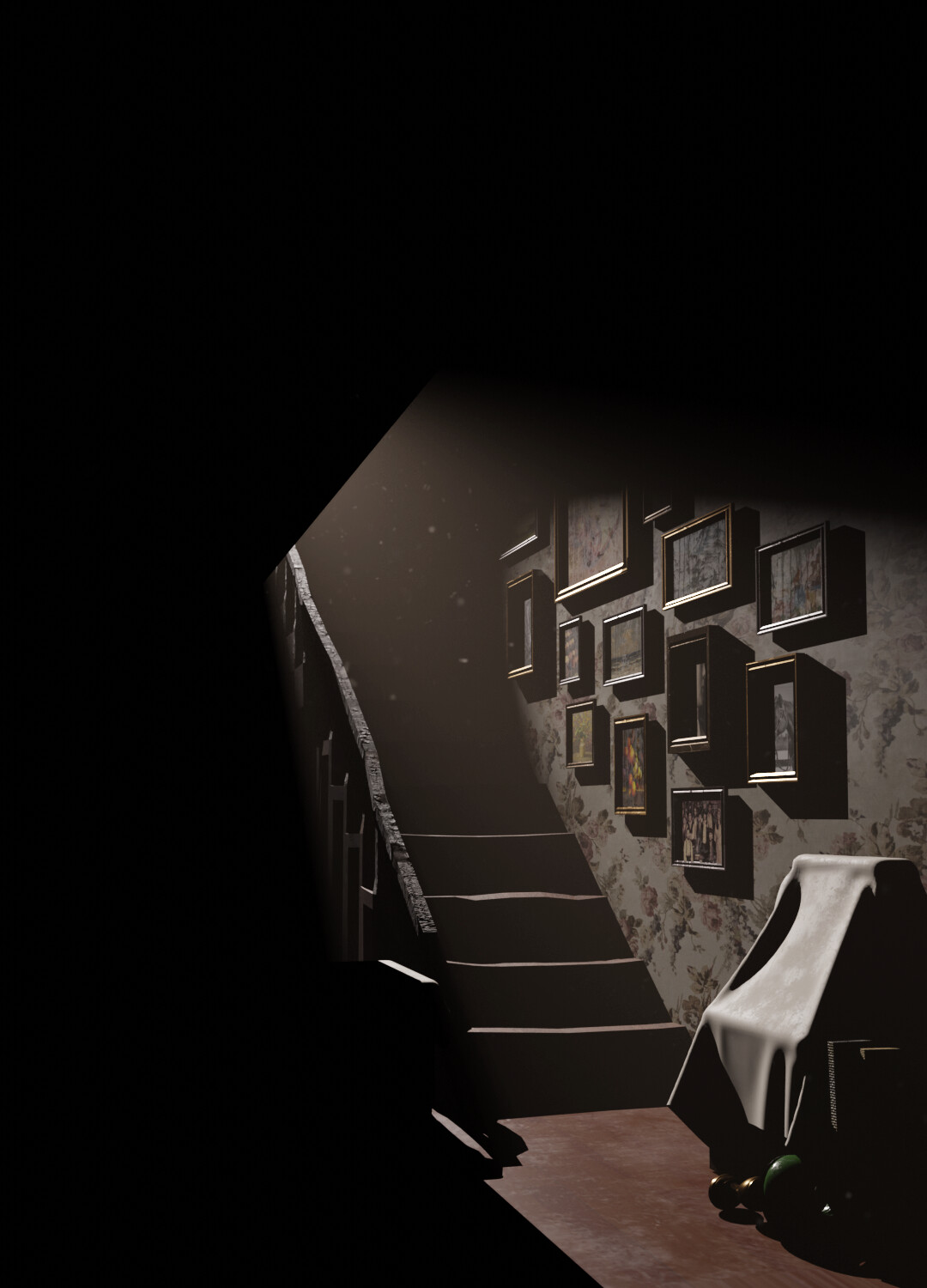 ArtStation - Haunted Staircase