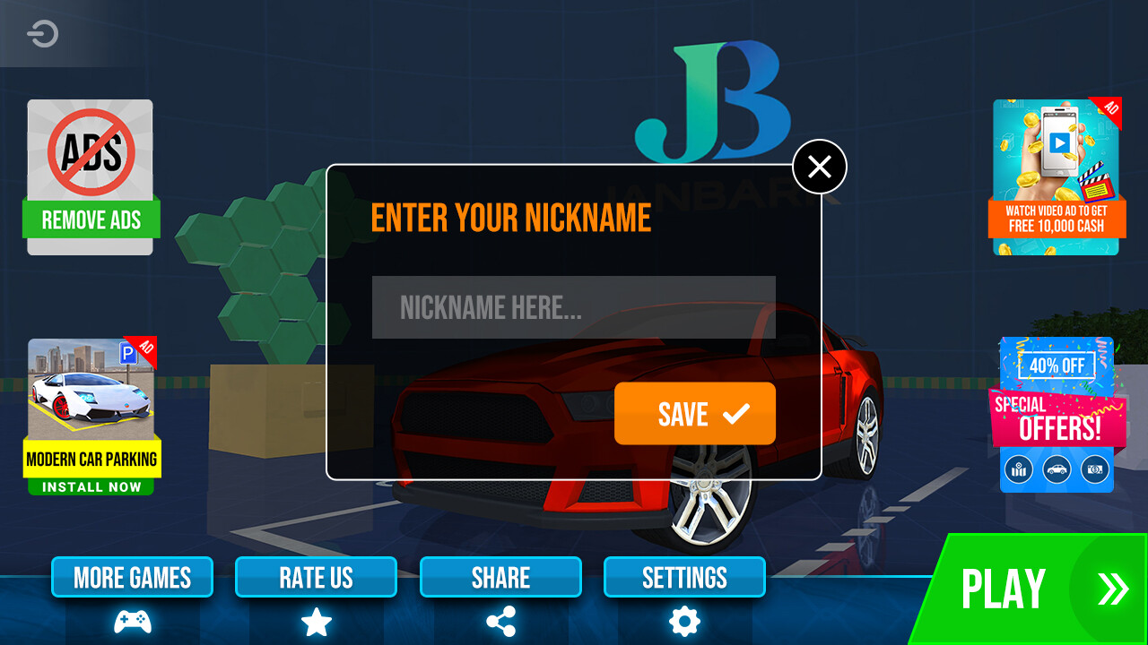 Shakeeb - Car Stunts Game UI