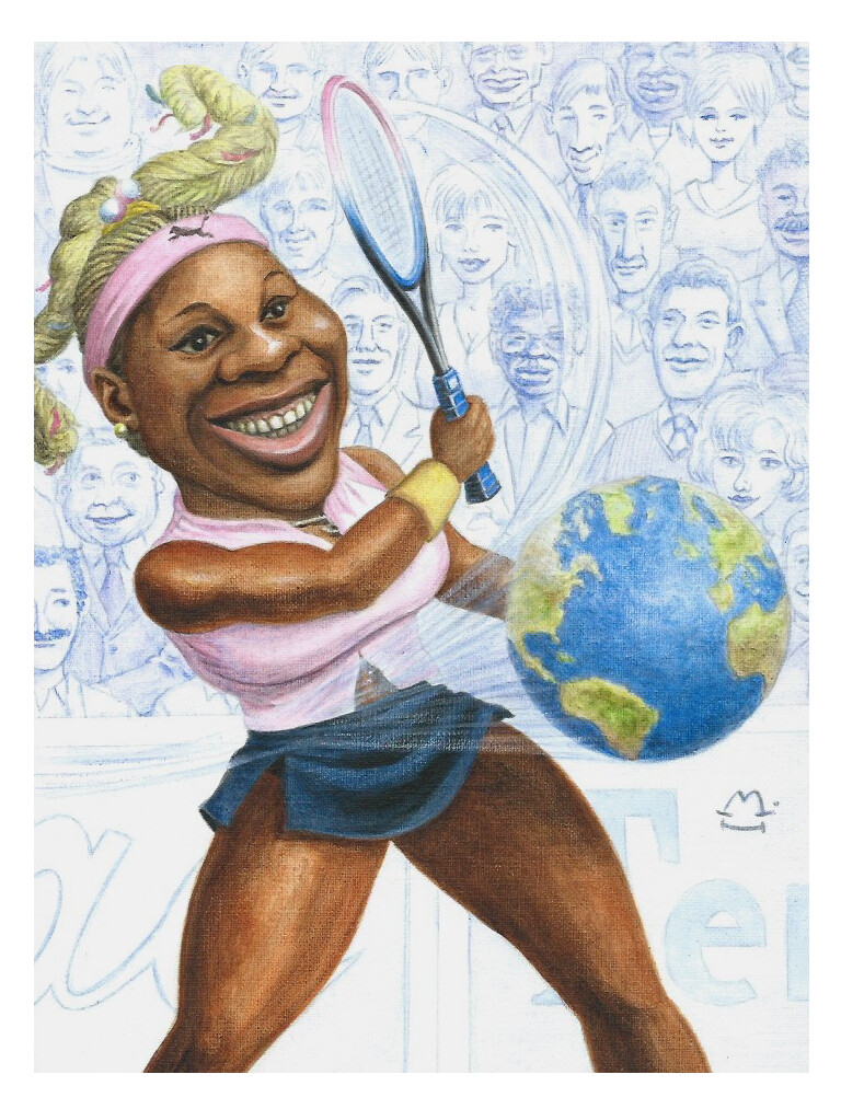 serena williams coloring page