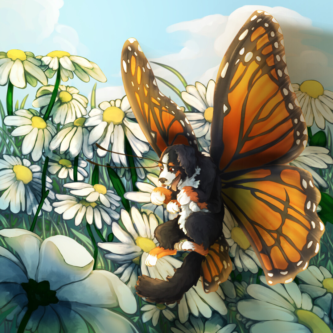 ArtStation - fluffy butterfly