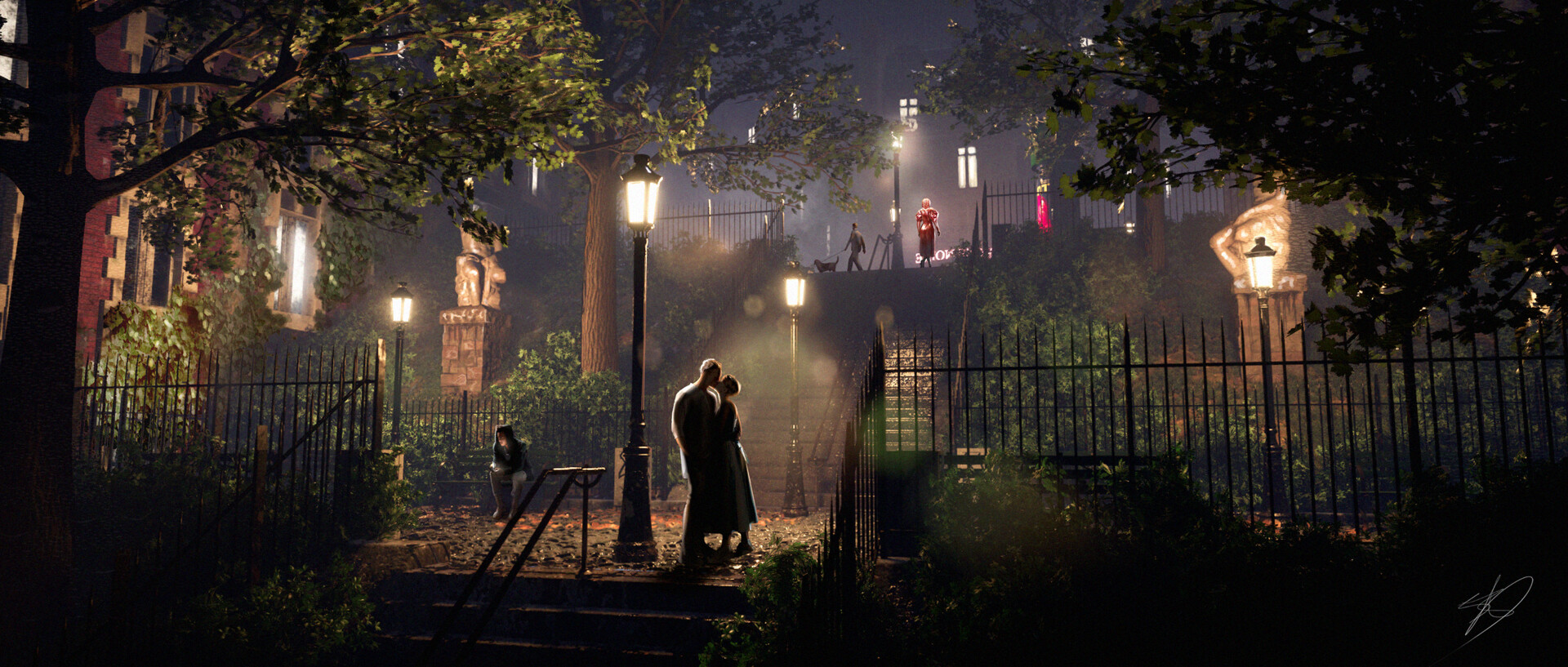 Jean-Jacques Dago - A sweet evening in Montmartre - Paris By Night