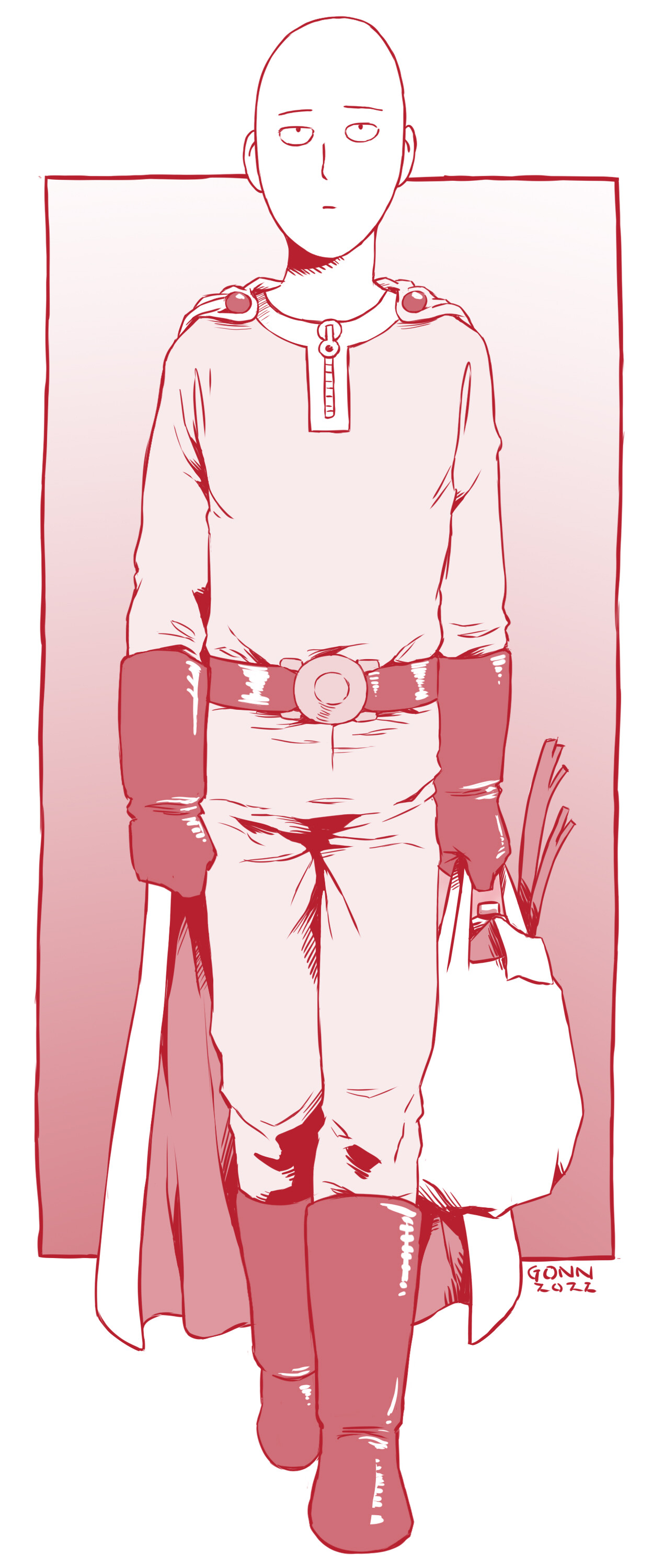 ArtStation - Saitama tattoo design (One Punch Man)