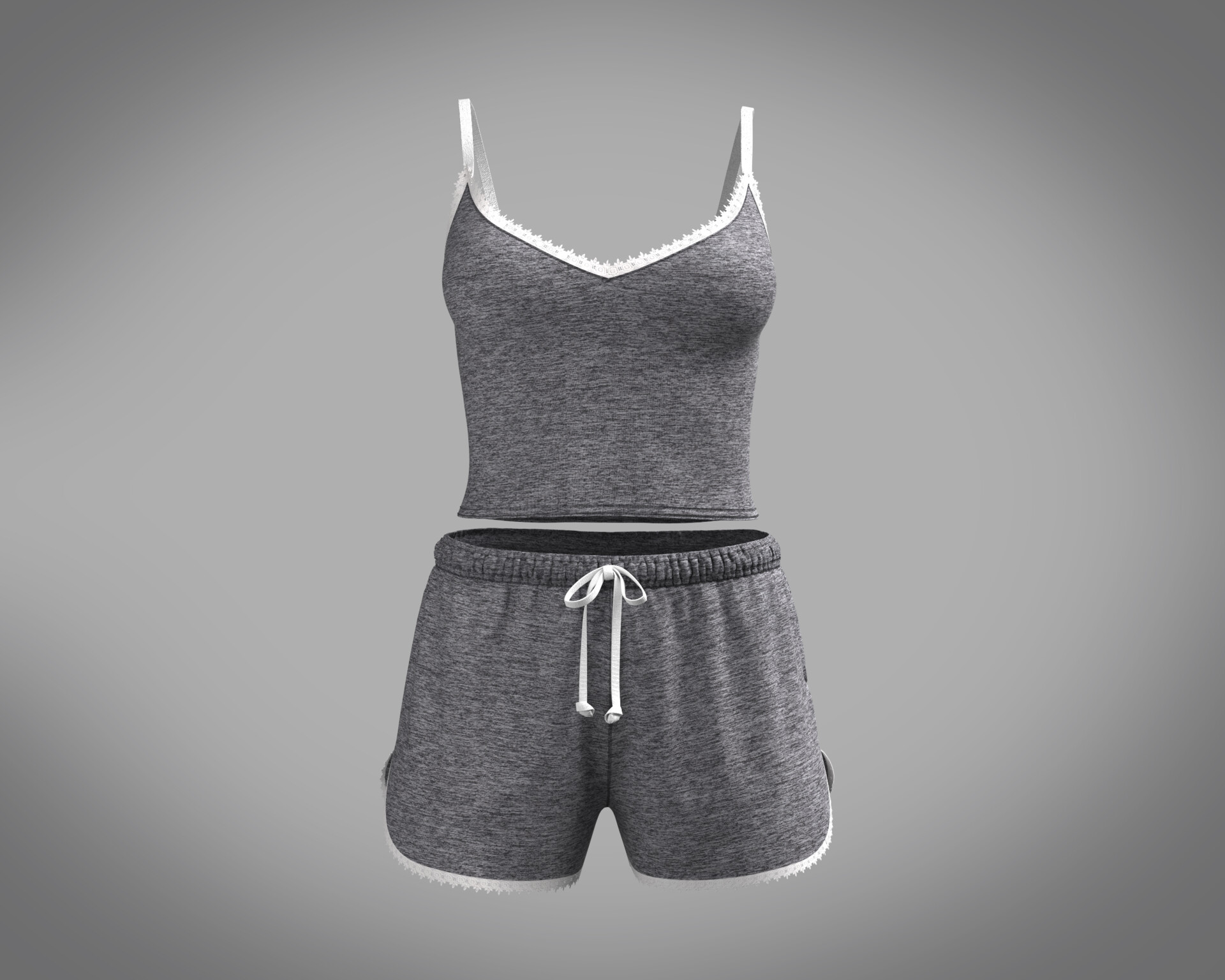 ArtStation - Ladies Lingerie Set-Melange