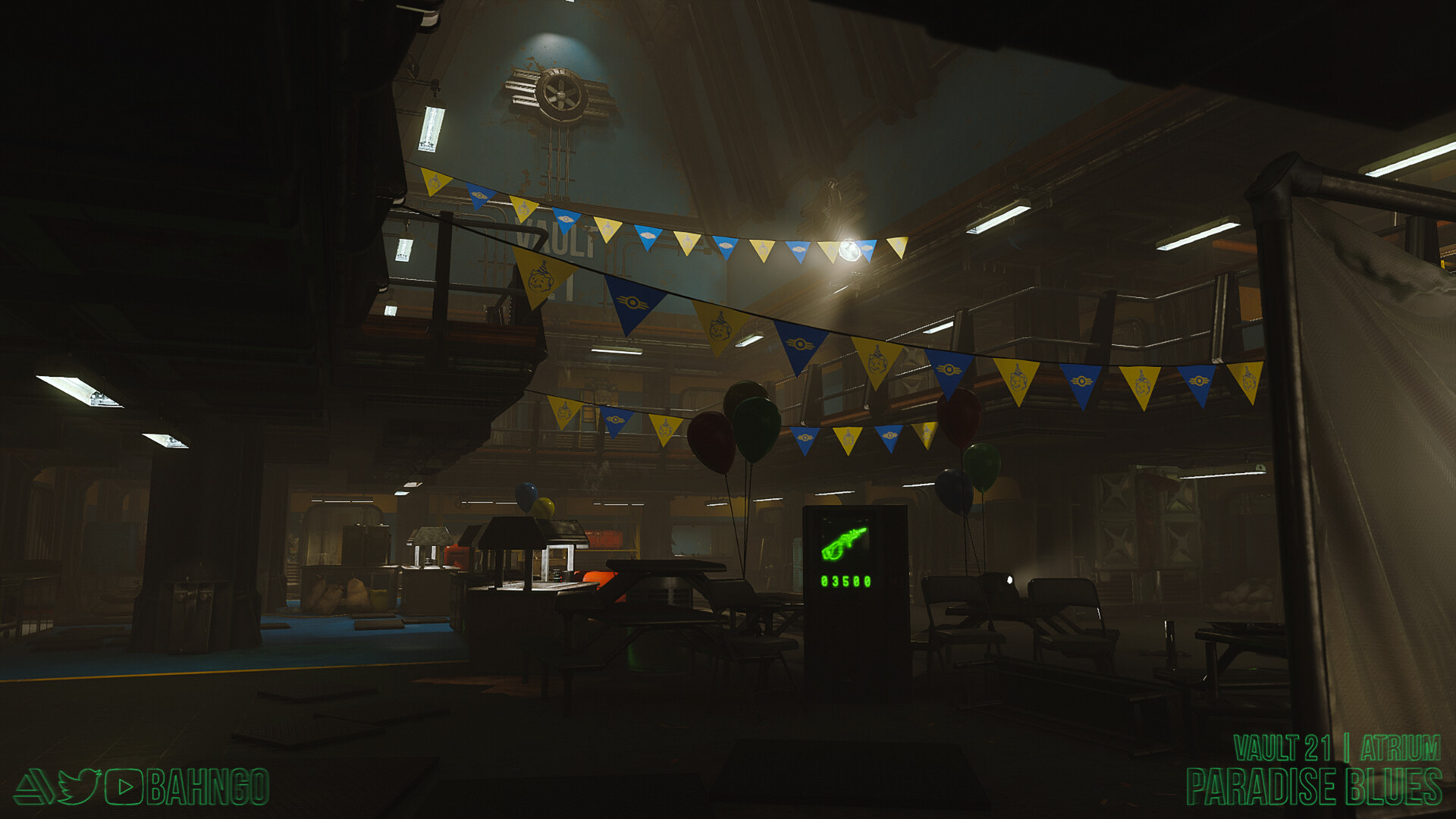 ArtStation - Vault 21 Atrium - "Paradise Blues" (Fallout Zombies)