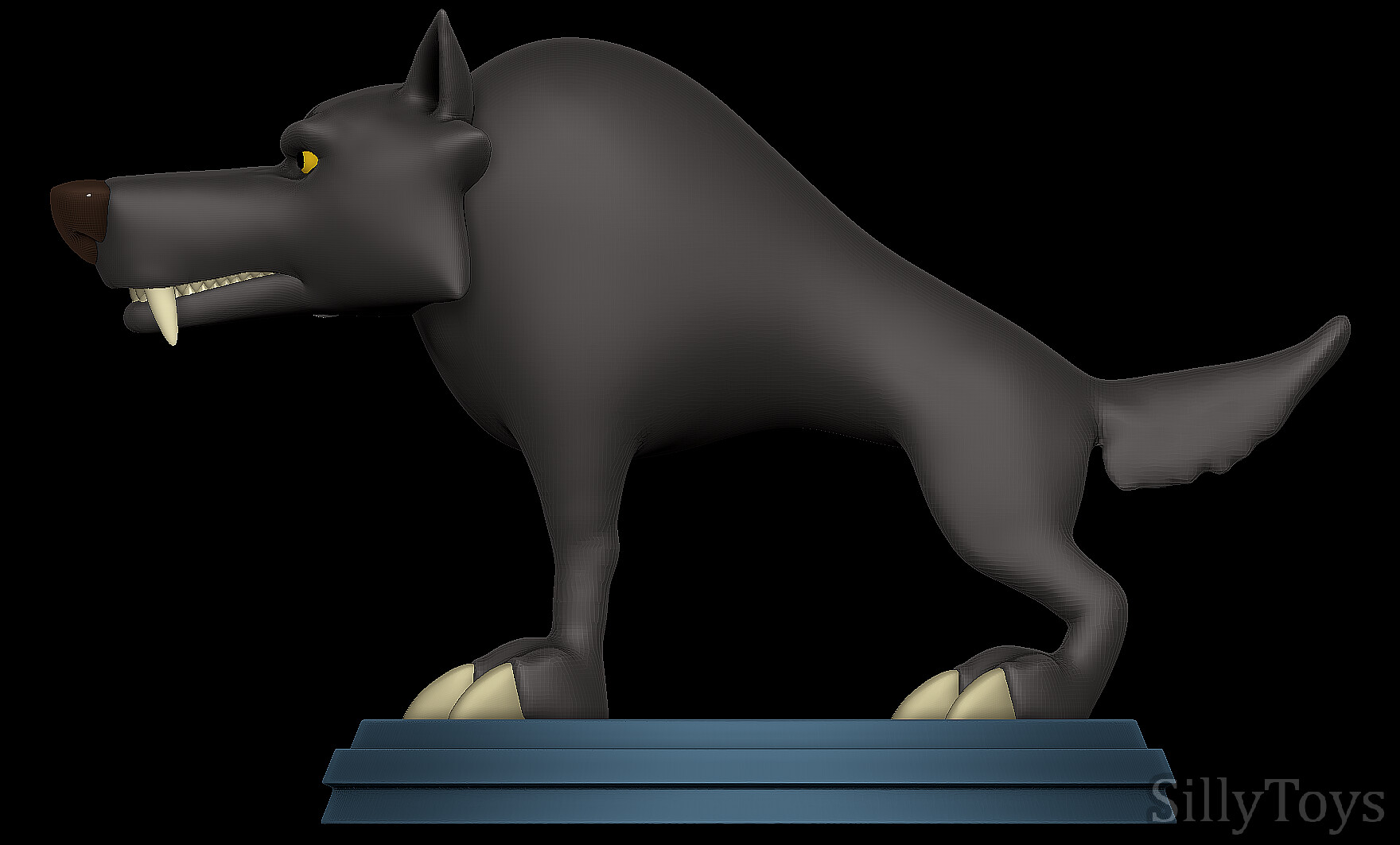 SillyToys - Black Wolf - Niko and the Way to the Stars 3D print model