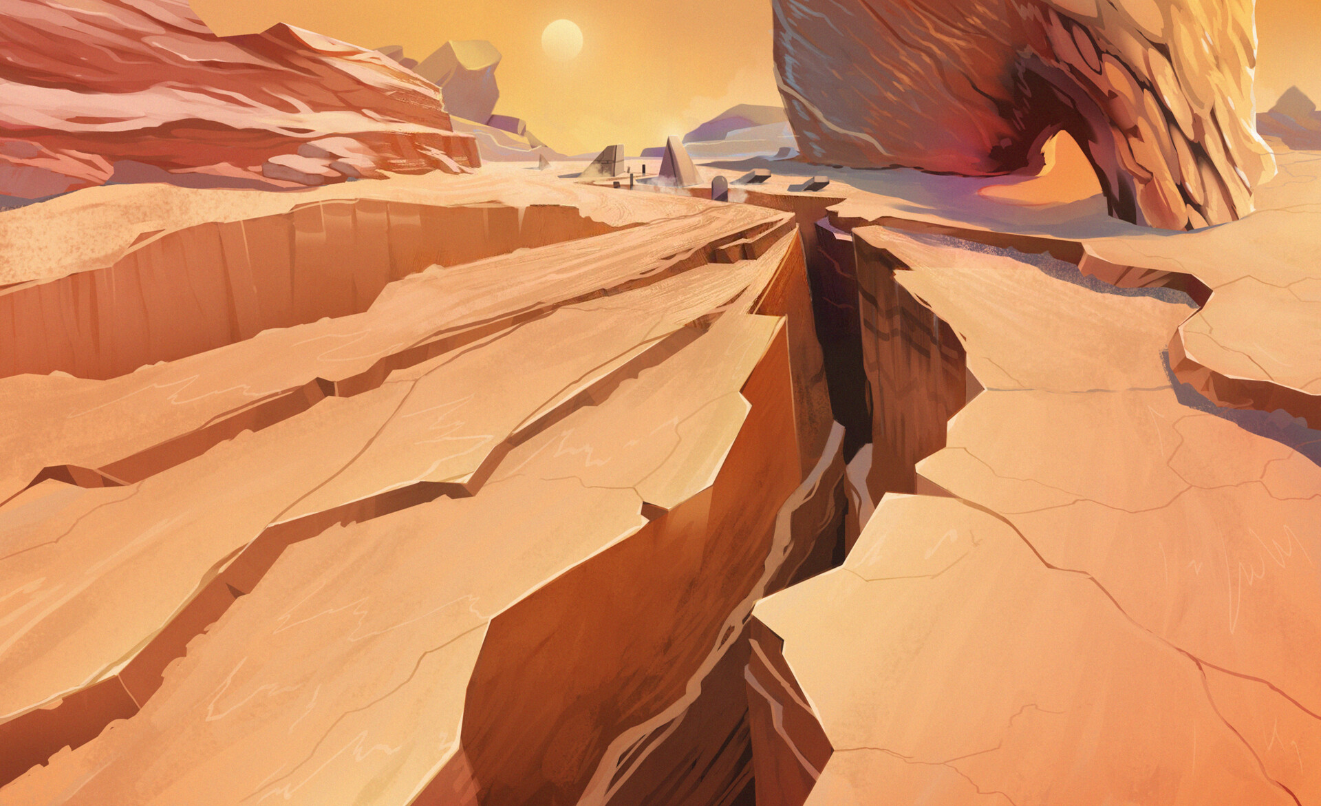 ArtStation - Post-apocalyptic Desert