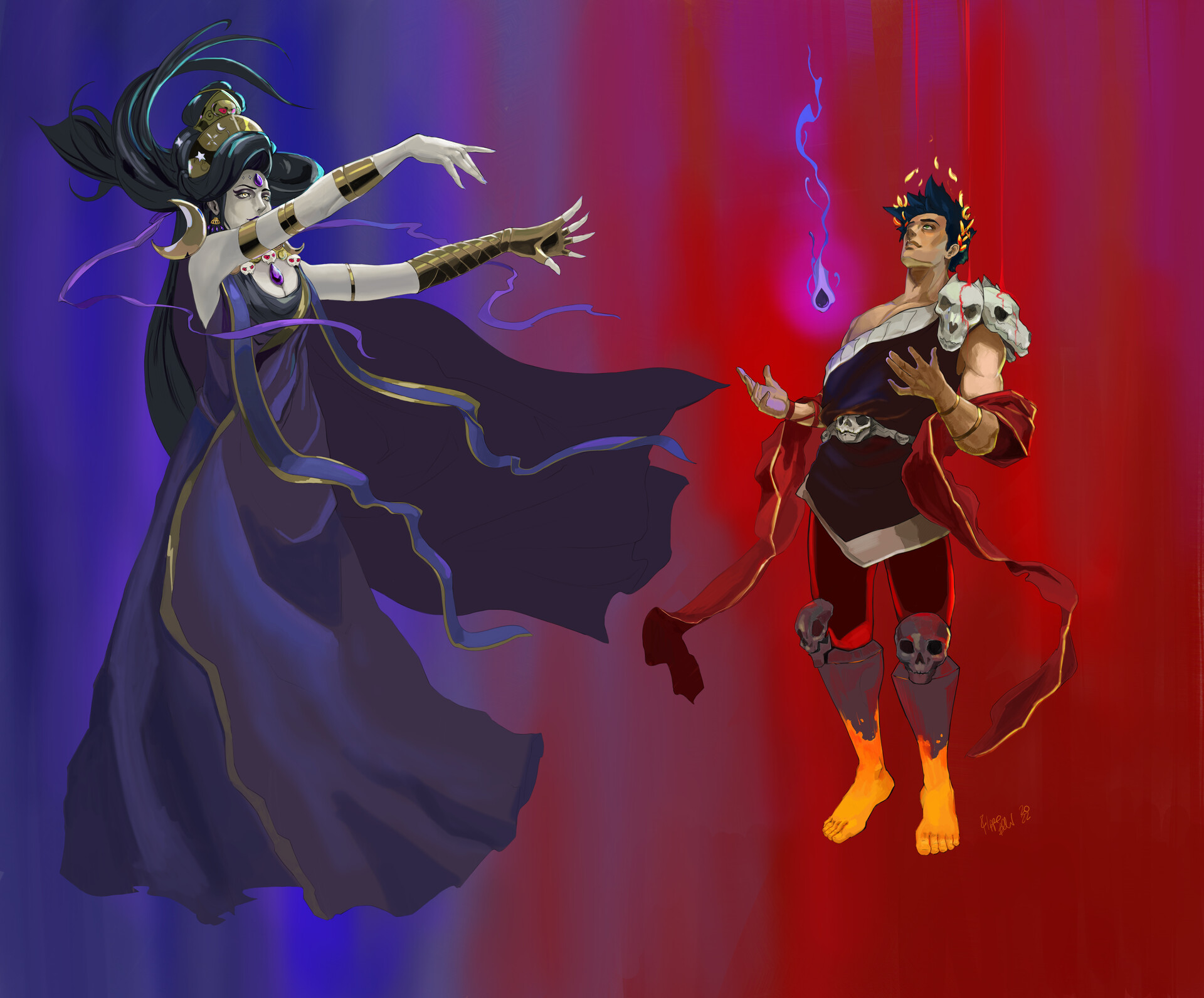 ArtStation - Night Embrace - Hades