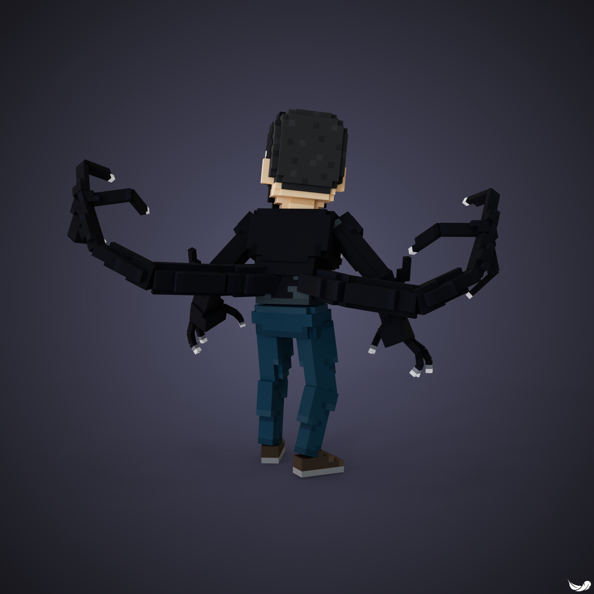 Innowise - Venom. Custom character animation for the Sandbox metaverse.