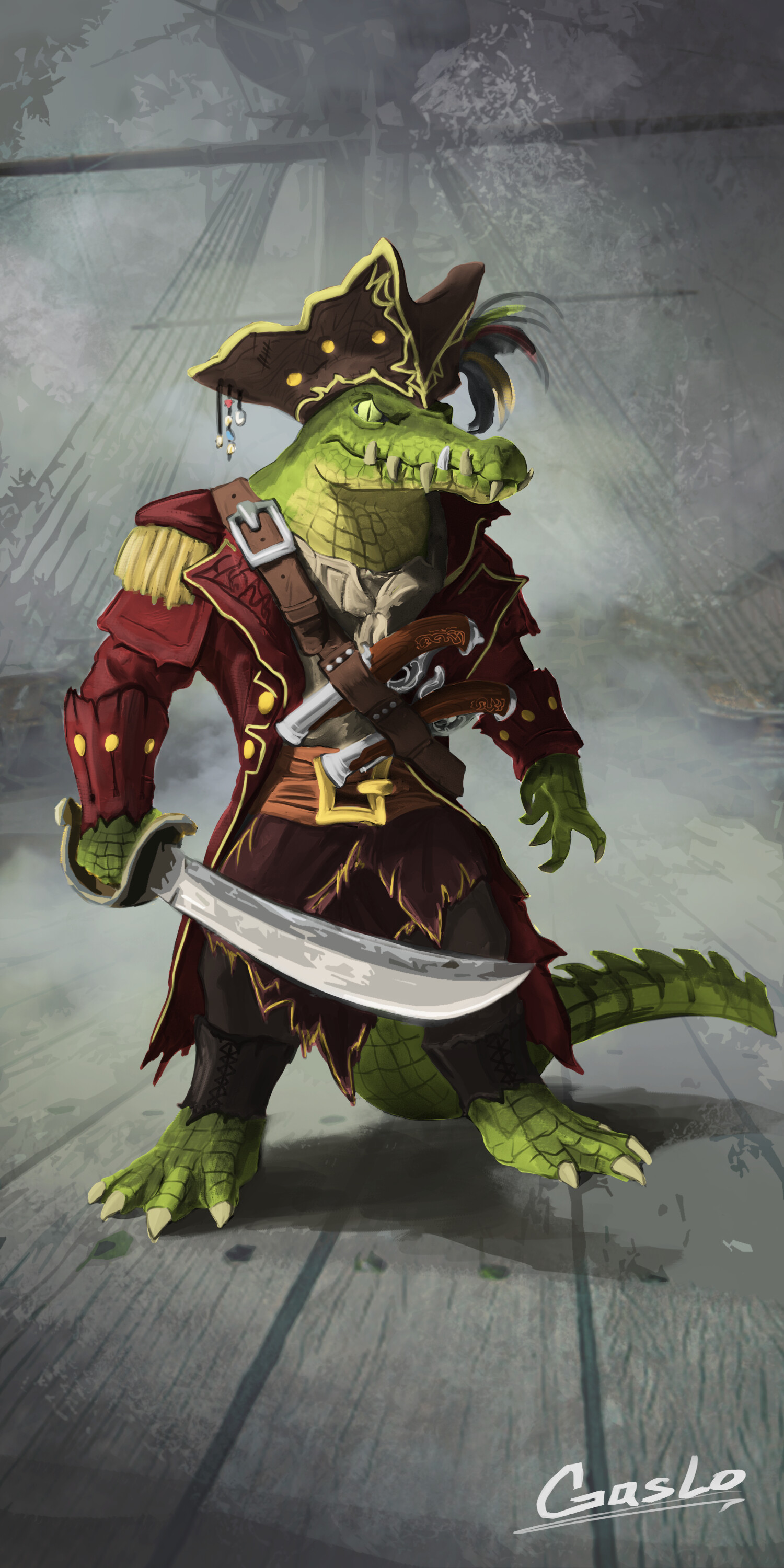 ArtStation - Crocodile Captain