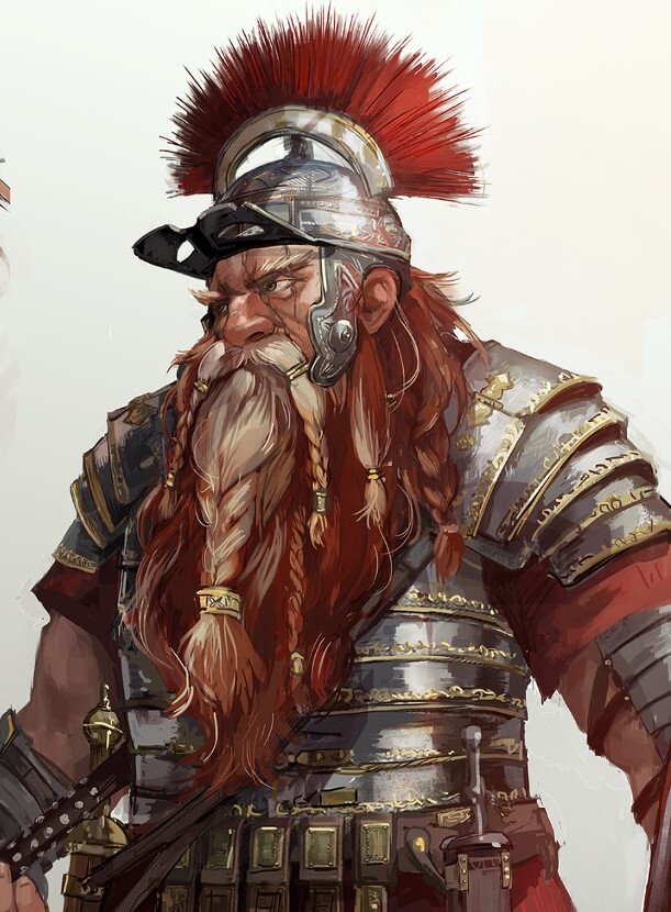 "Dwarf Centurion Olgierd Hammarbjarg - DnD fighter character design" by ...