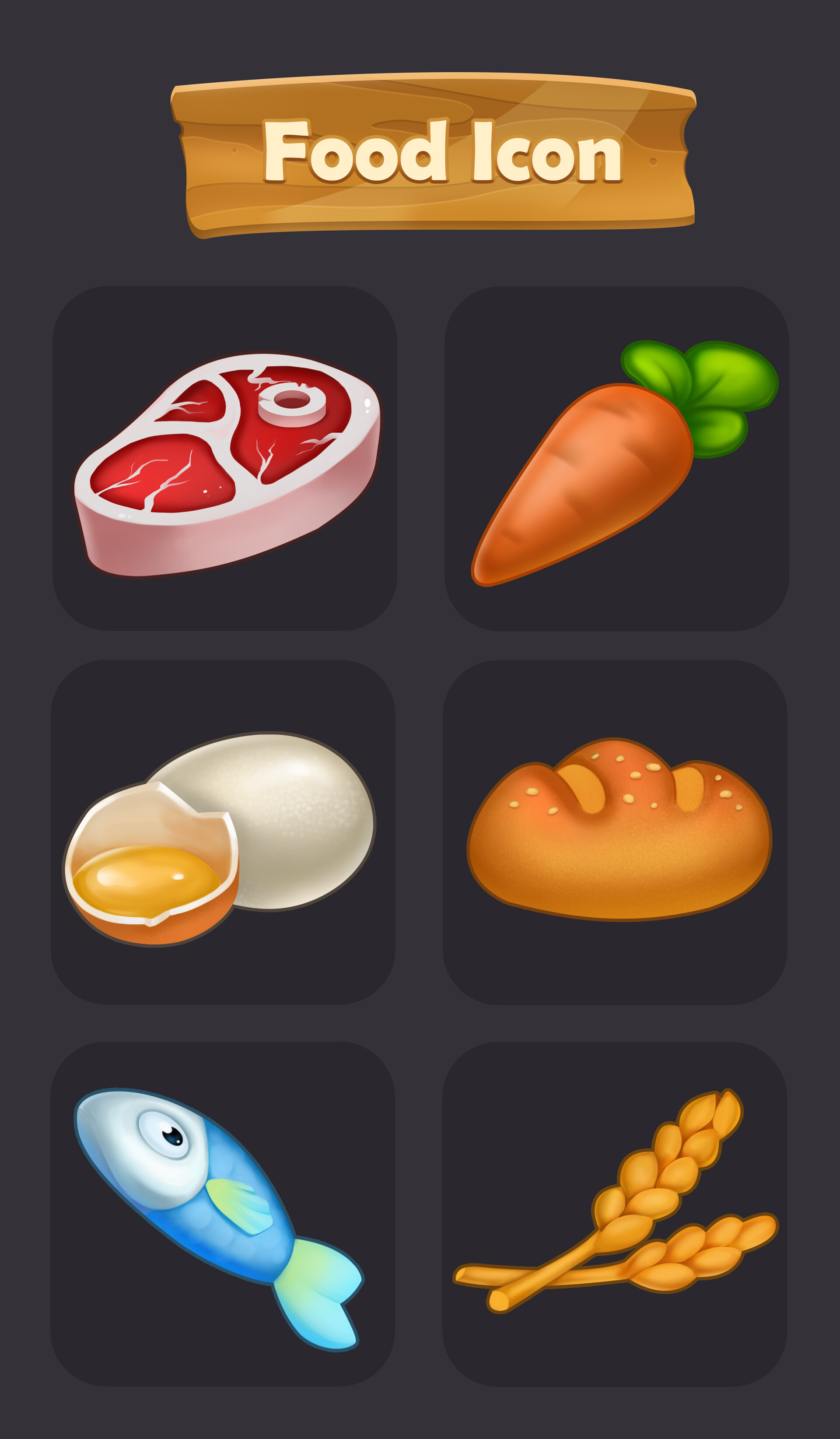 ArtStation - Food icon