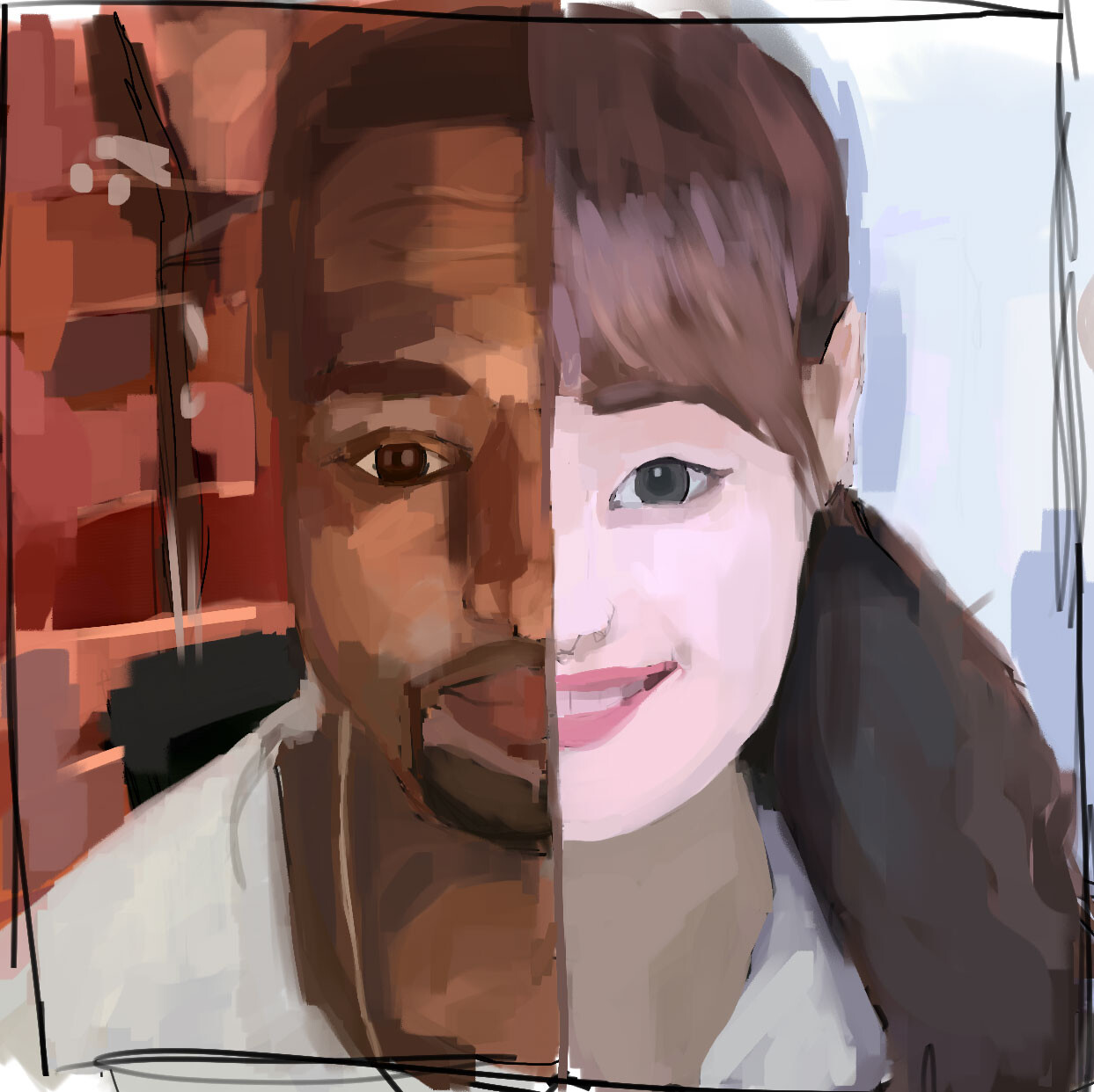 ArtStation - Kanye West and Chuu