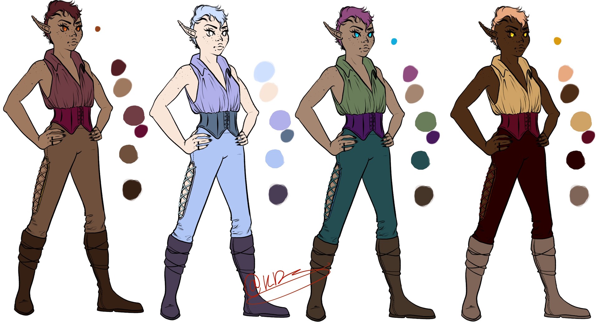 ArtStation - Adventurer colour studies