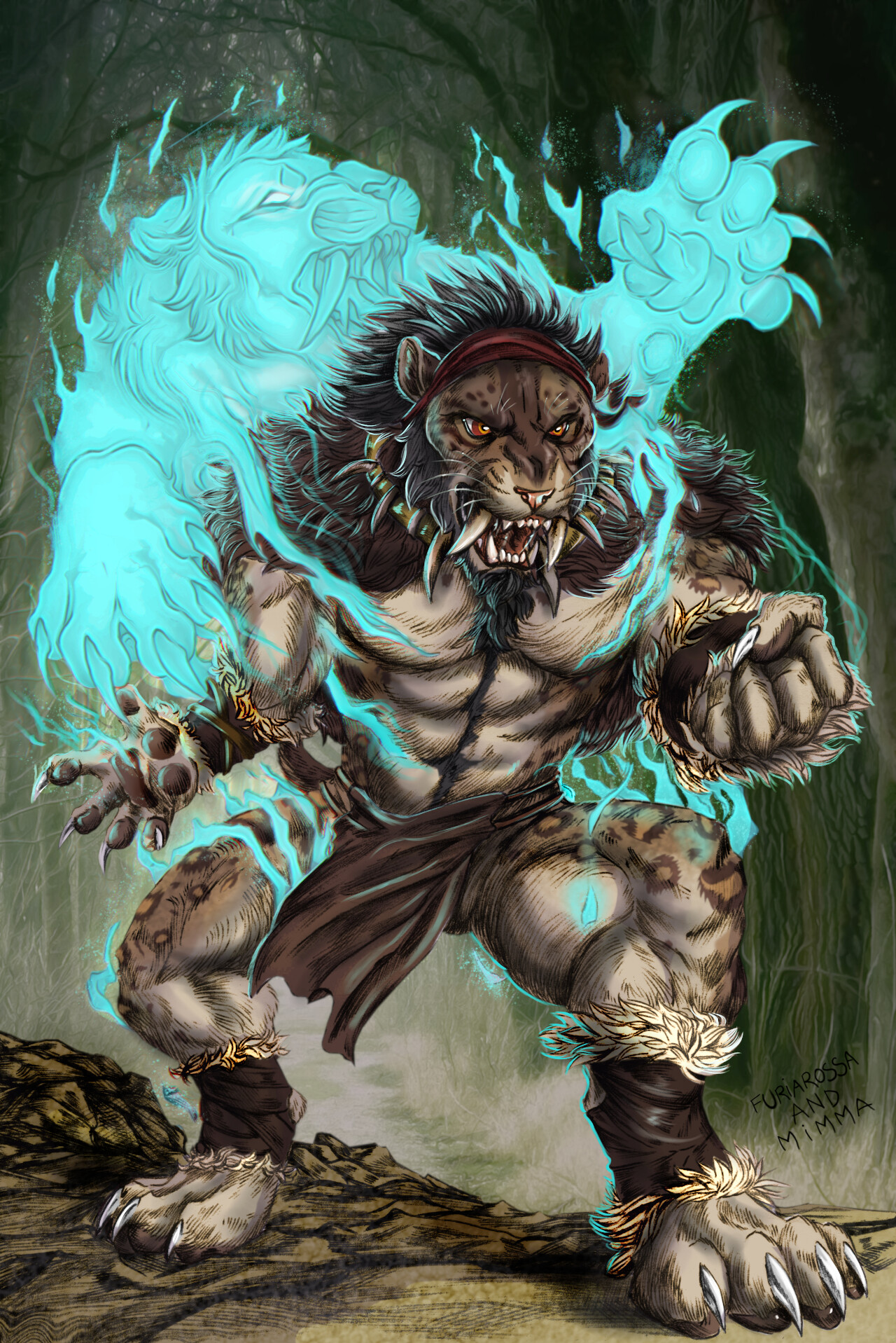 ArtStation - Commission - Spirit of a warrior