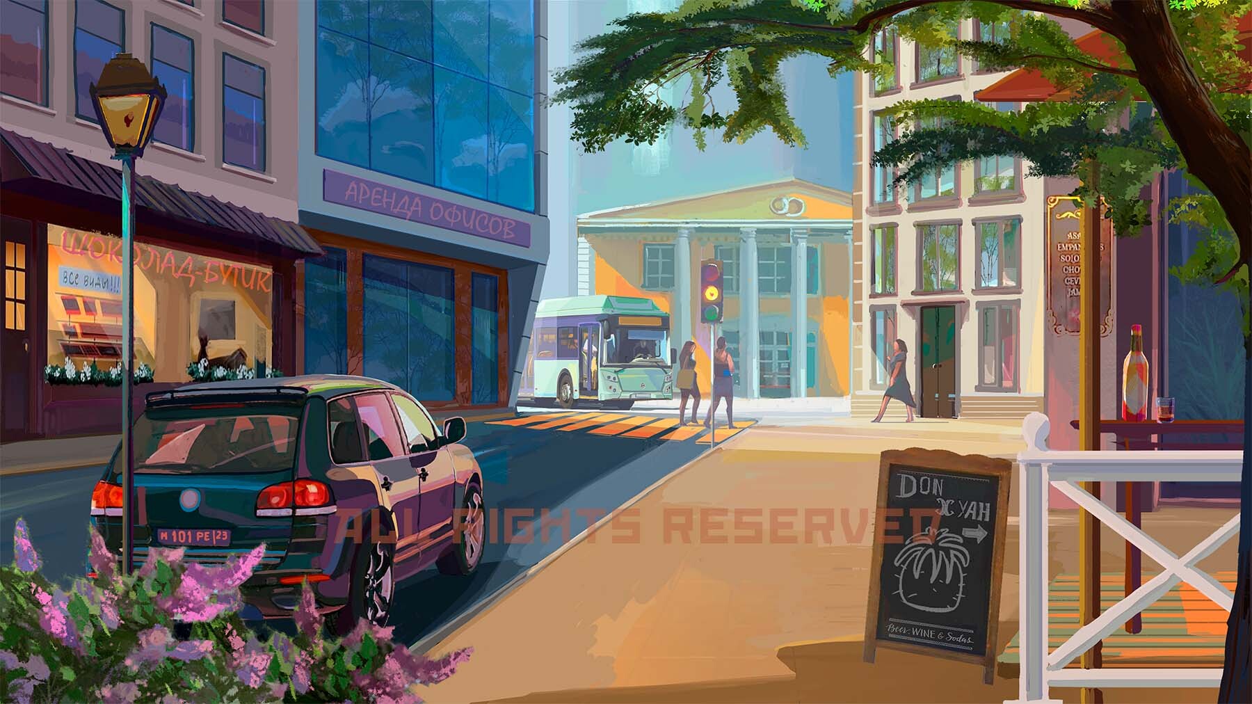 ArtStation - Sketch for visual novel