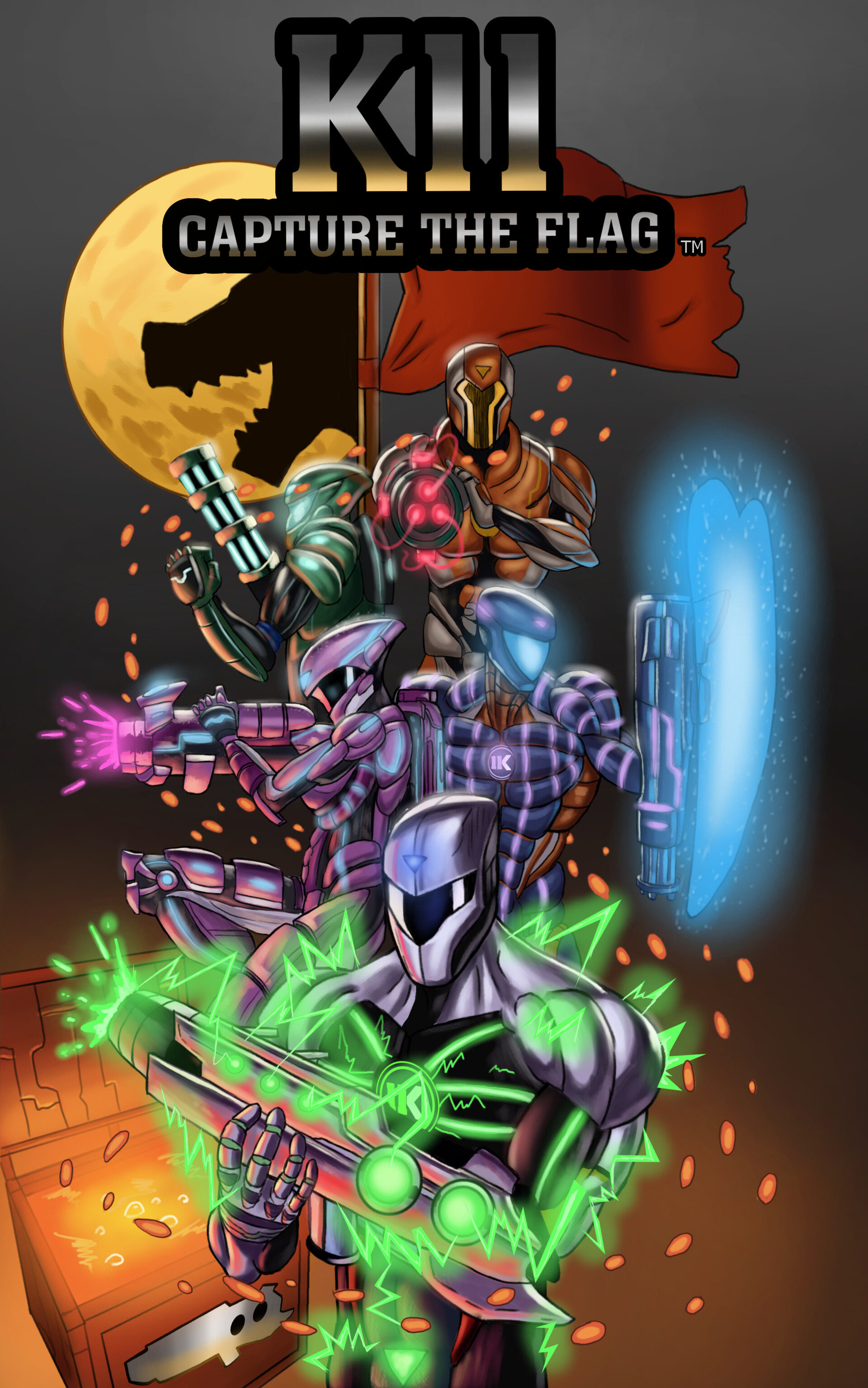 ArtStation - K11 Capture the Flag game cover mockup