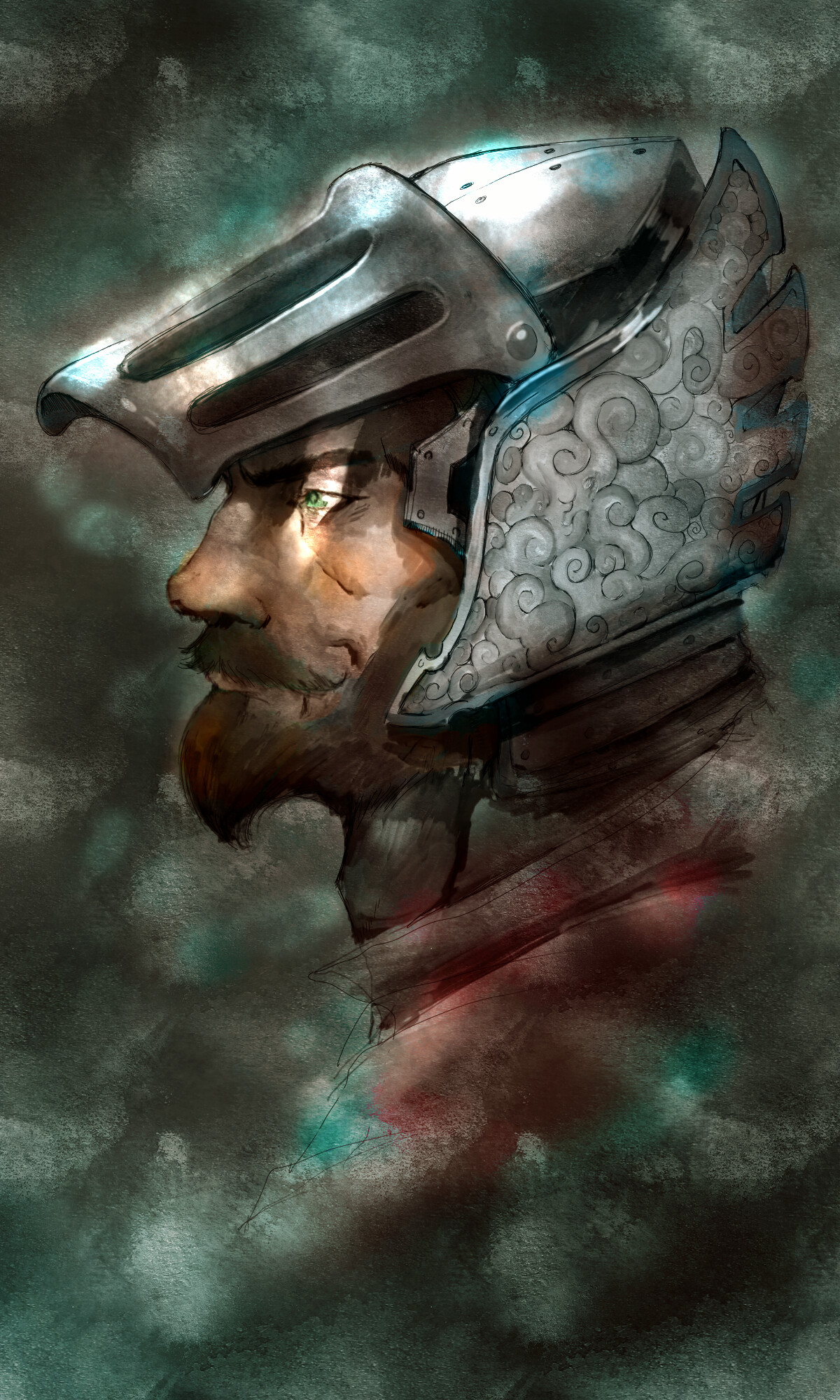 ArtStation - Gawain, Human Paladin