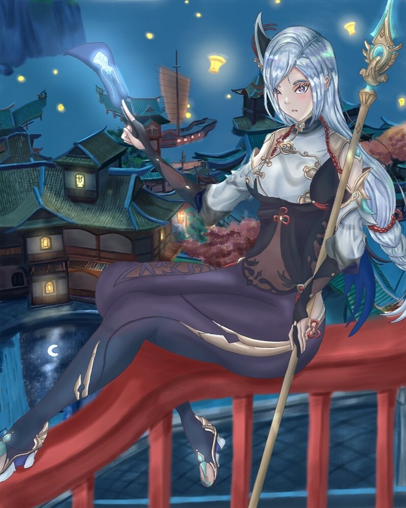 ArtStation - genshin impact character ilustration